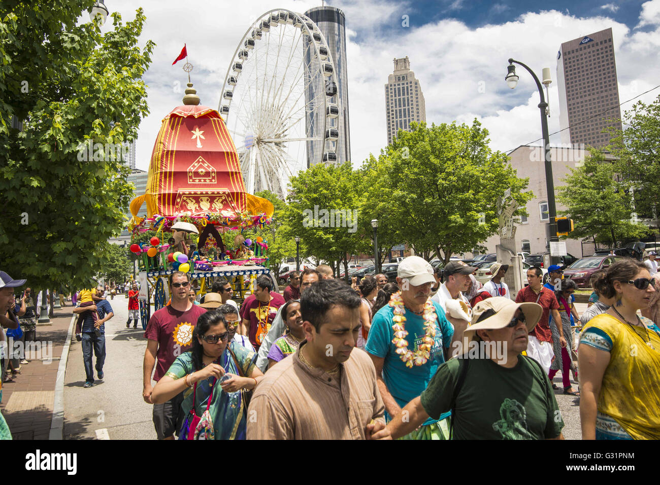 Atlanta, Georgia, USA. 4th June, 2016. A parade celebrating the Hindu ...