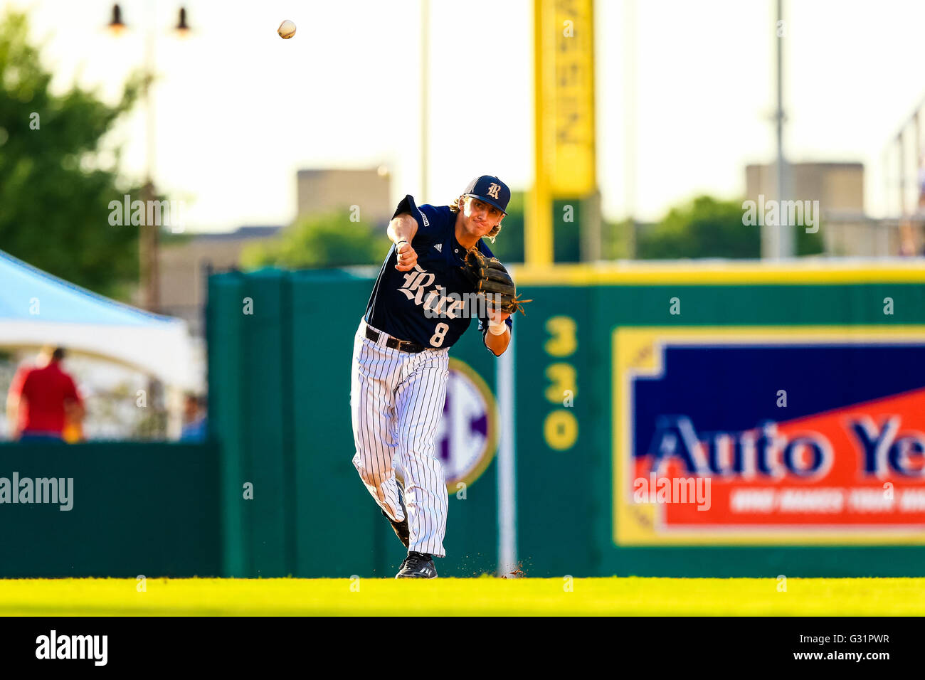 Baton Rouge, LA, USA. 05th June, 2016. Rice infielder Ford Proctor (8 ...