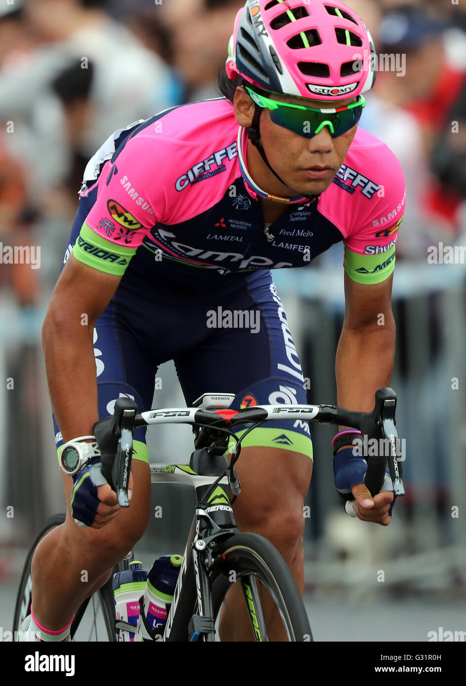 Tokyo, Japan. 5th June, 2016. Japanese cyclist Yukiya Arashiro of ...