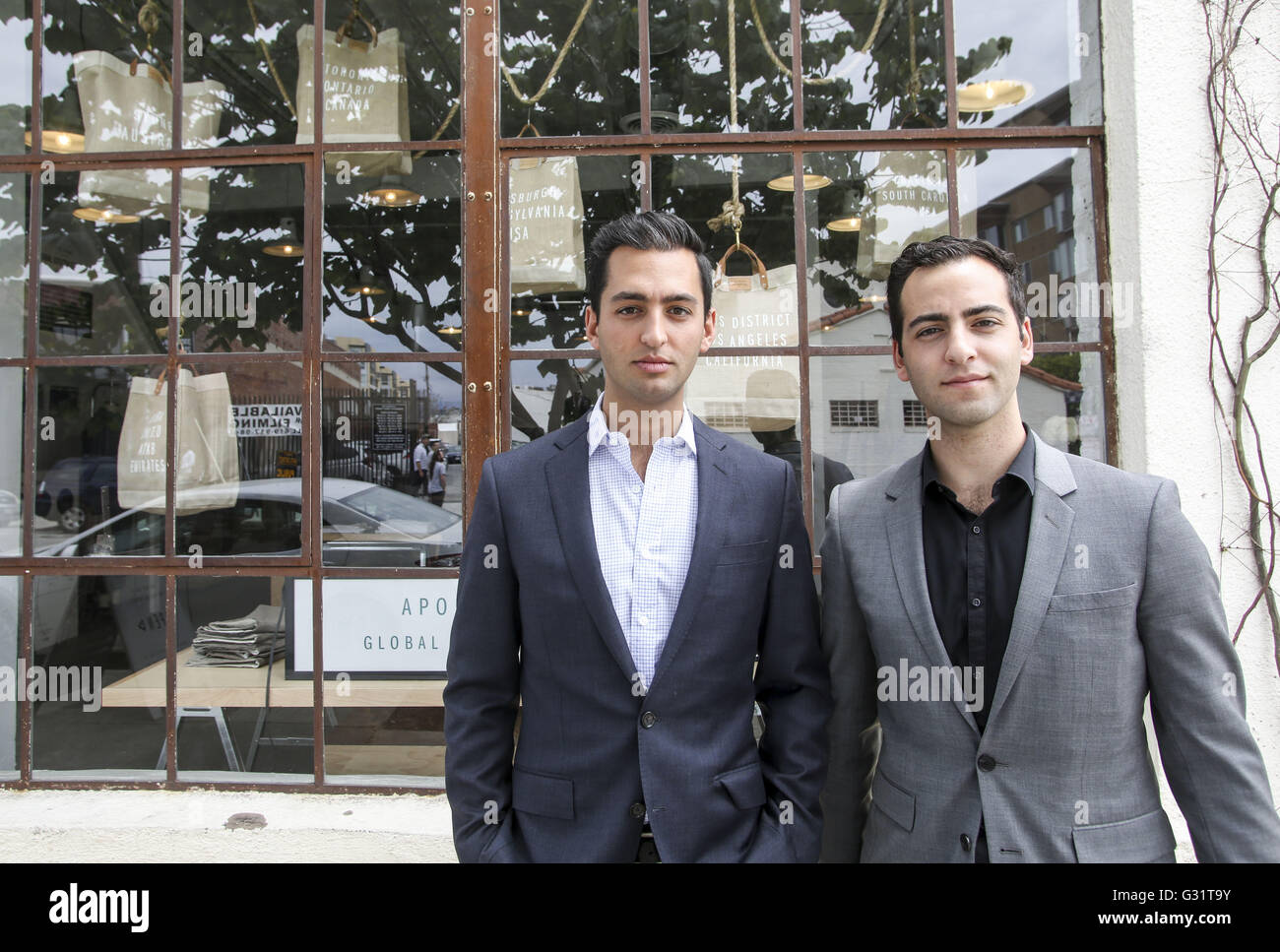 Los Angeles, California, USA. 25th May, 2016. Daniel Neman, left, 28 ...