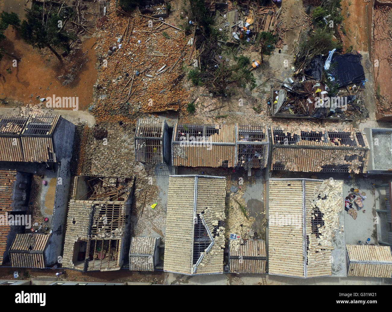 Haikou, China's Hainan Province. 6th June, 2016. Aerial photo shows the ...