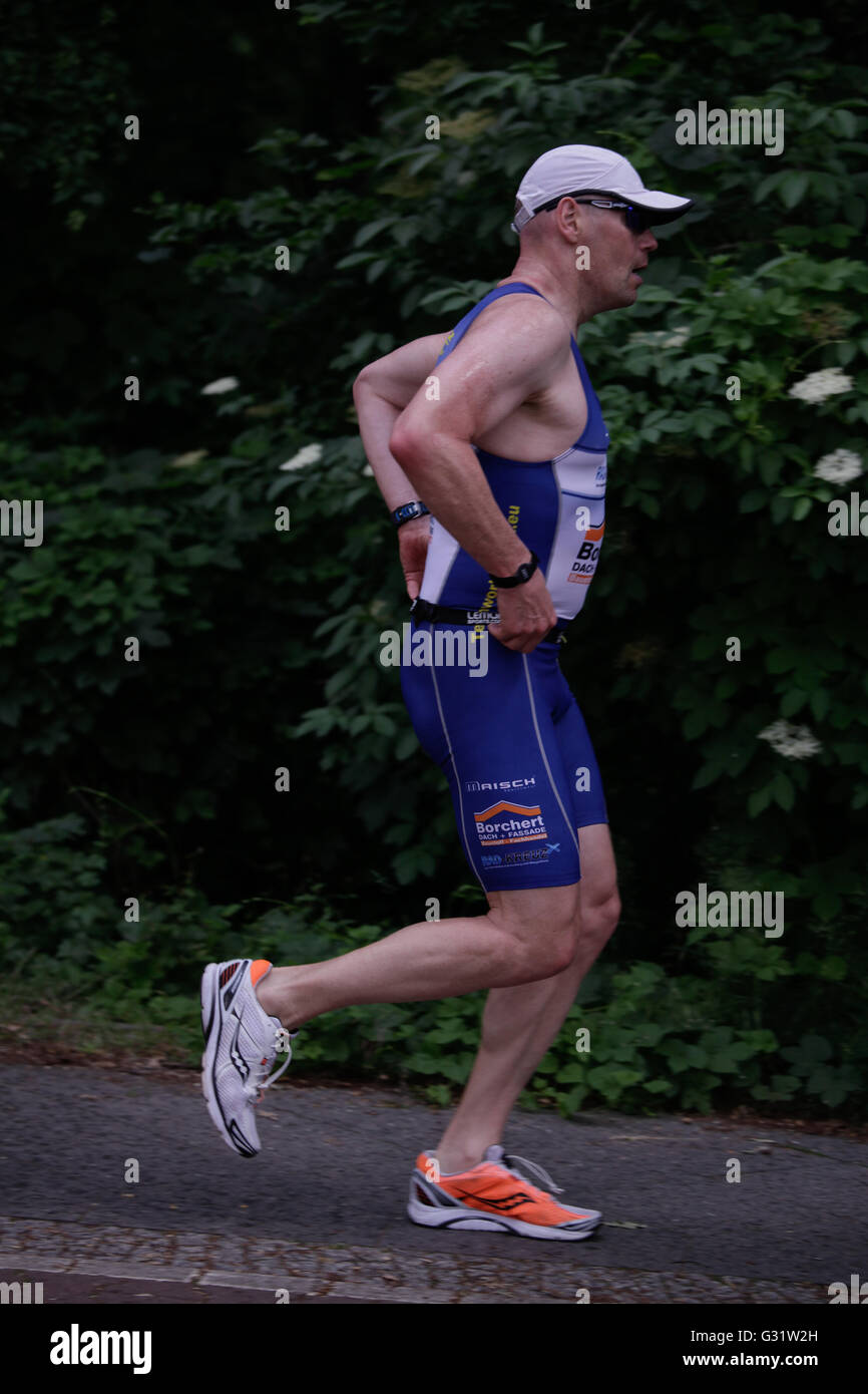 10 th edition of the Berlin Triathlon, which start with the disciplin ...