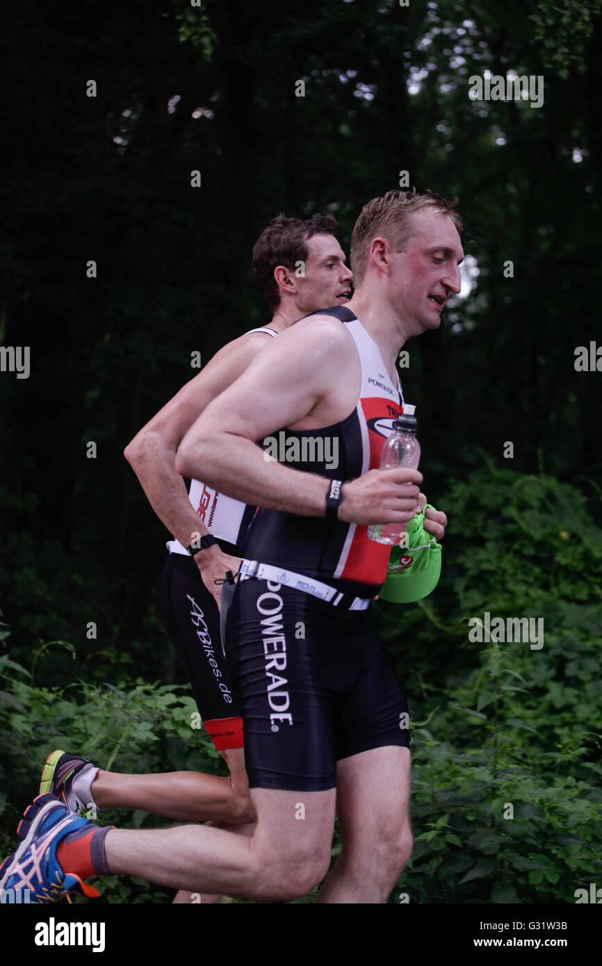 10 th edition of the Berlin Triathlon, which start with the disciplin ...