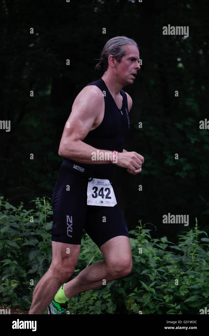 10 th edition of the Berlin Triathlon, which start with the disciplin ...