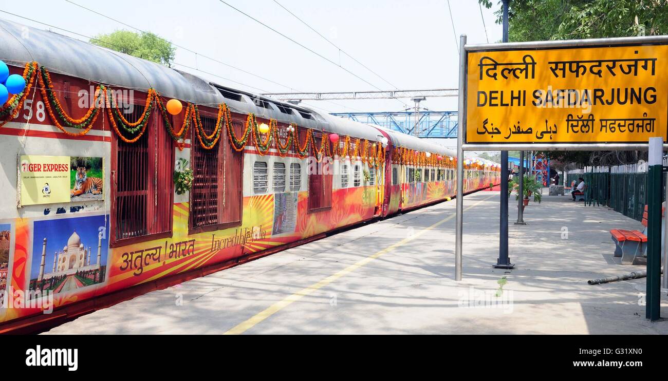 The inaugural run of the Tiger Trail Circuit Train prepares to depart ...