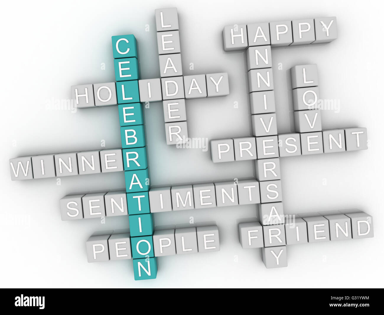 3d image Celebration word cloud concept Stock Photo - Alamy