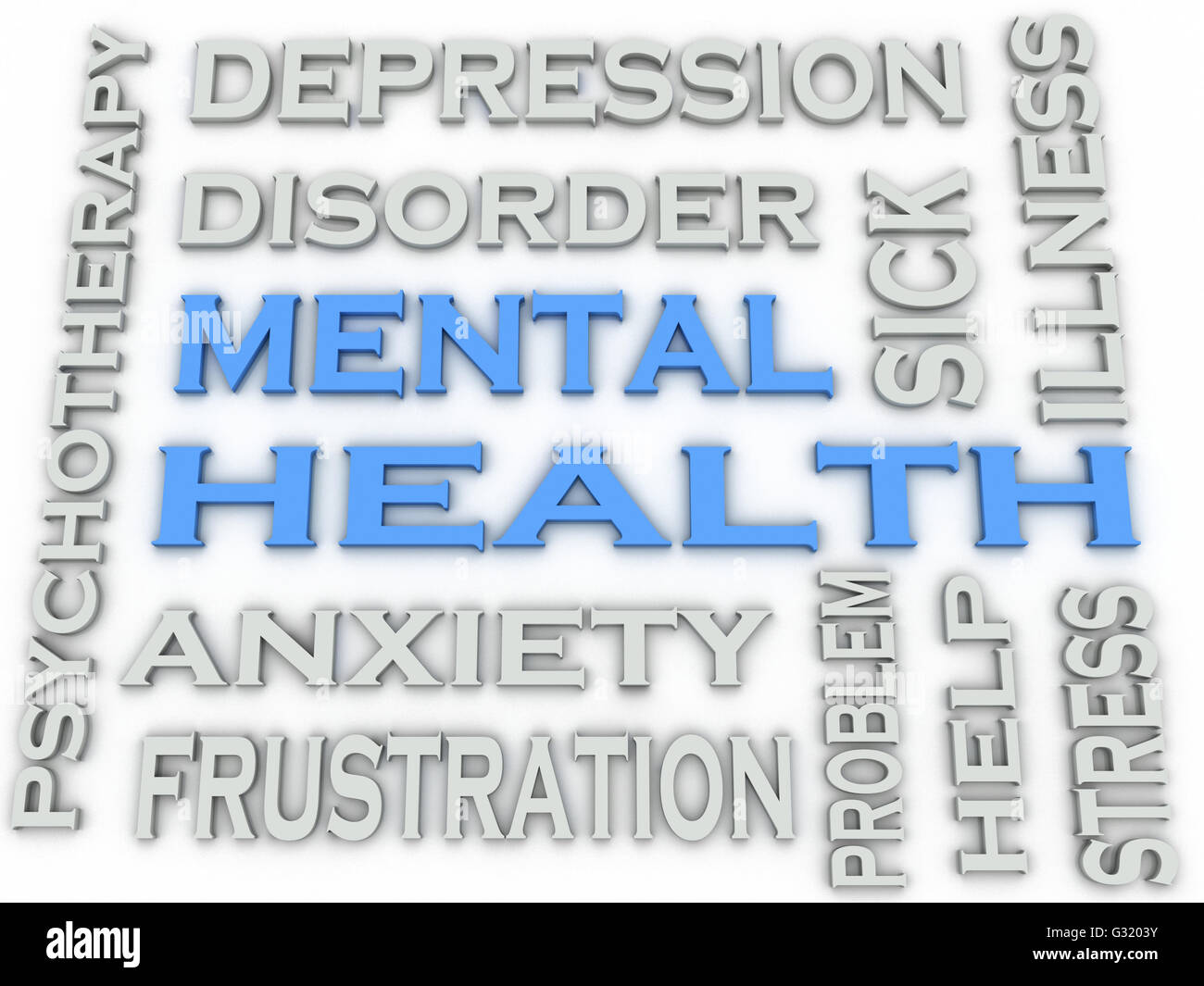 Mental health stress emotional Cut Out Stock Images & Pictures - Alamy