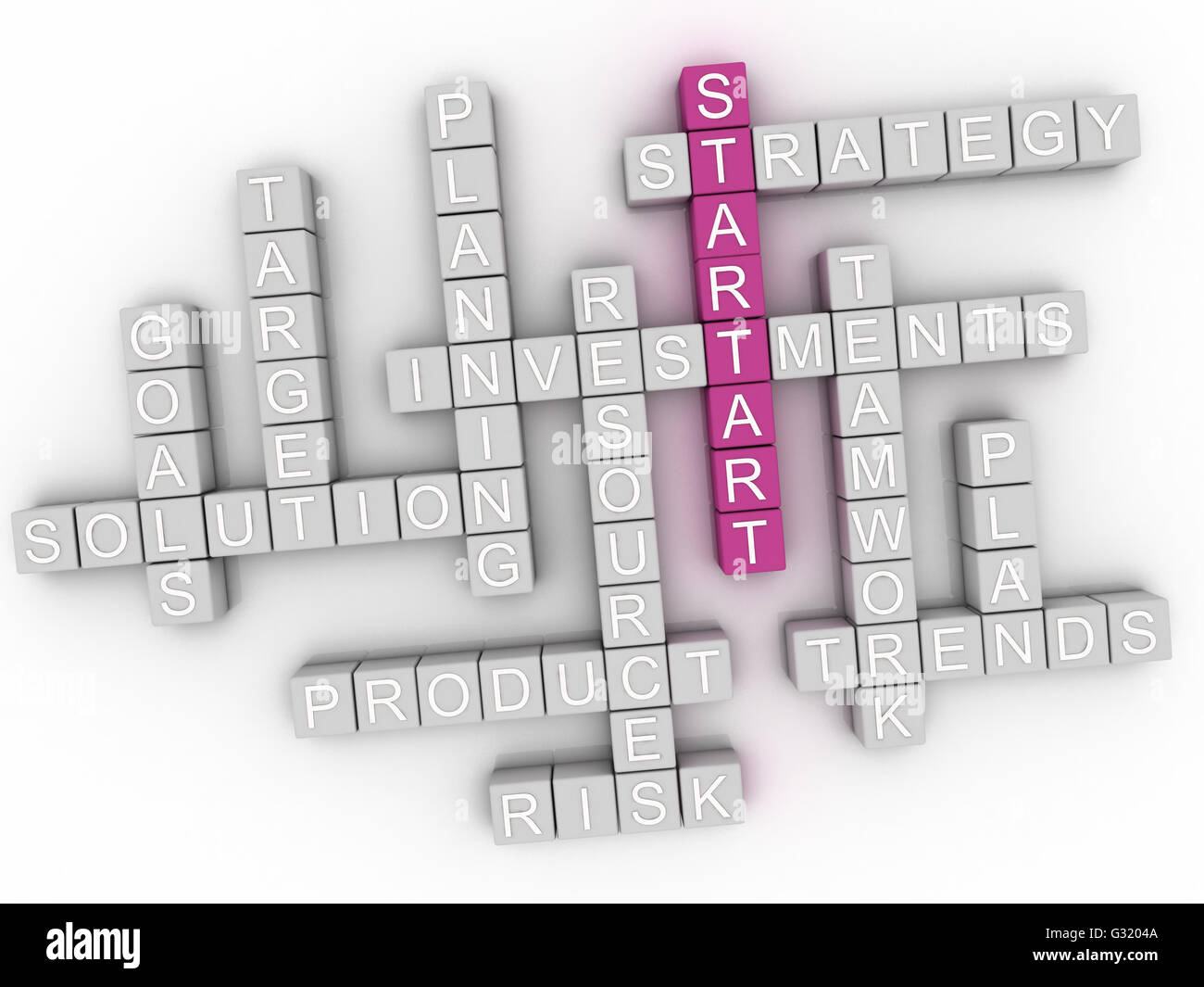 Start up project concept Cut Out Stock Images & Pictures - Alamy