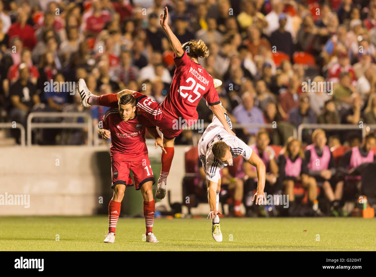June 01, 2016: Ottawa Fury FC Lance Rozeboom (25), Carl Haworth (17 ...
