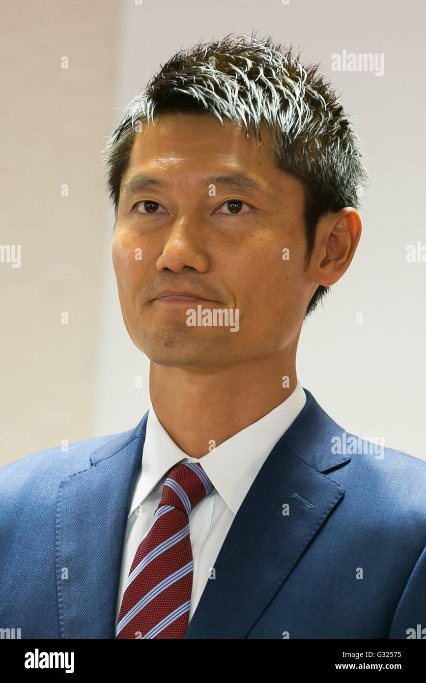 Tokyo, Japan. 7th June, 2016. Former volleyball player Kentaro Asahi ...