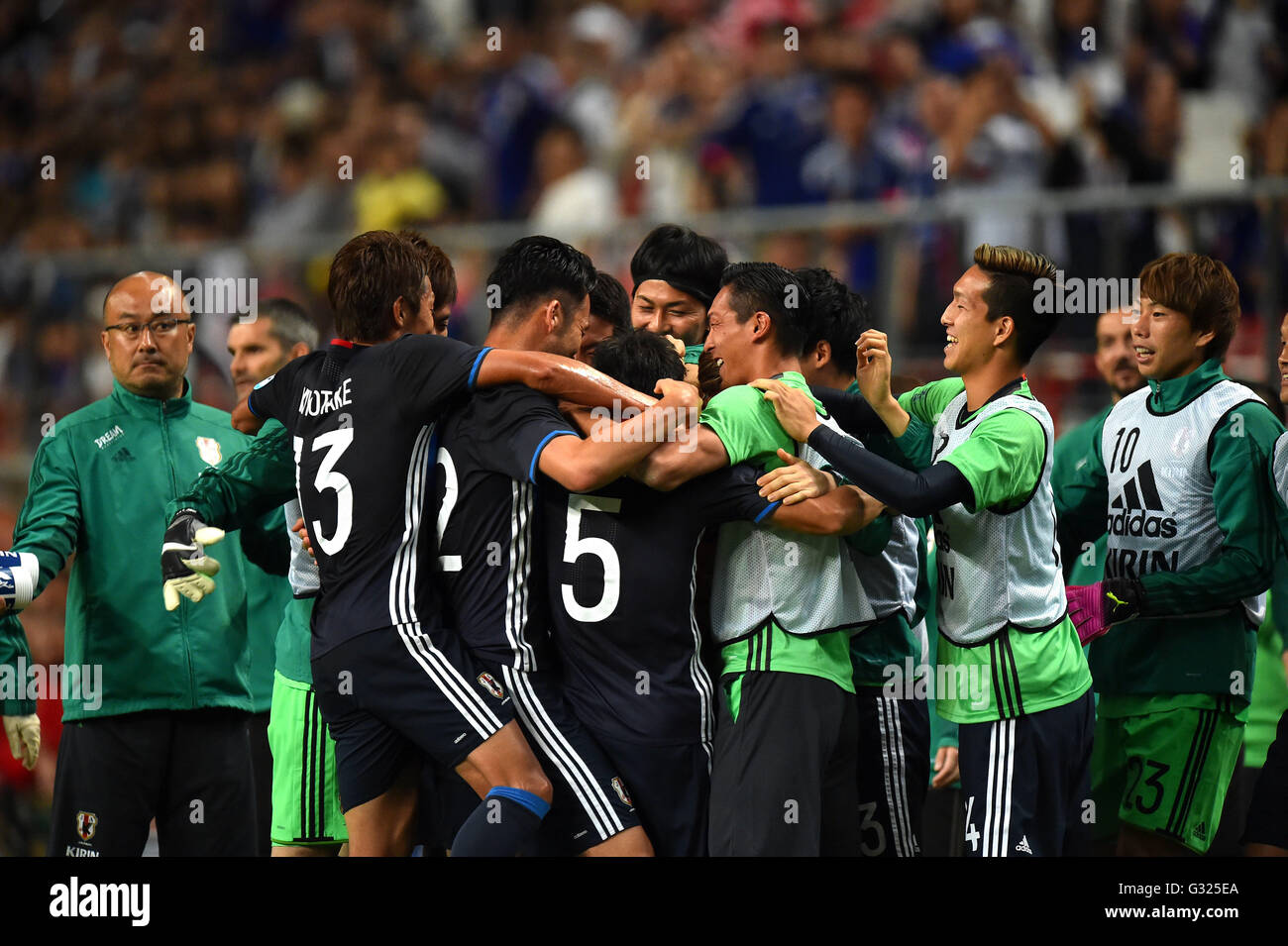 Aichi, Japan. 3rd June, 2016. Japan team group (JPN) Football/Soccer ...