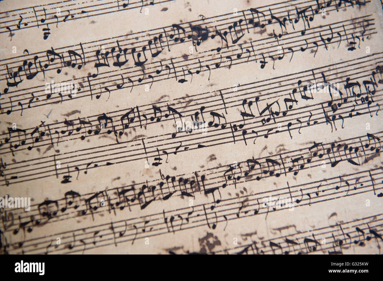 Hamburg, Germany. 07th June, 2016. A rare manuscript by the composer ...
