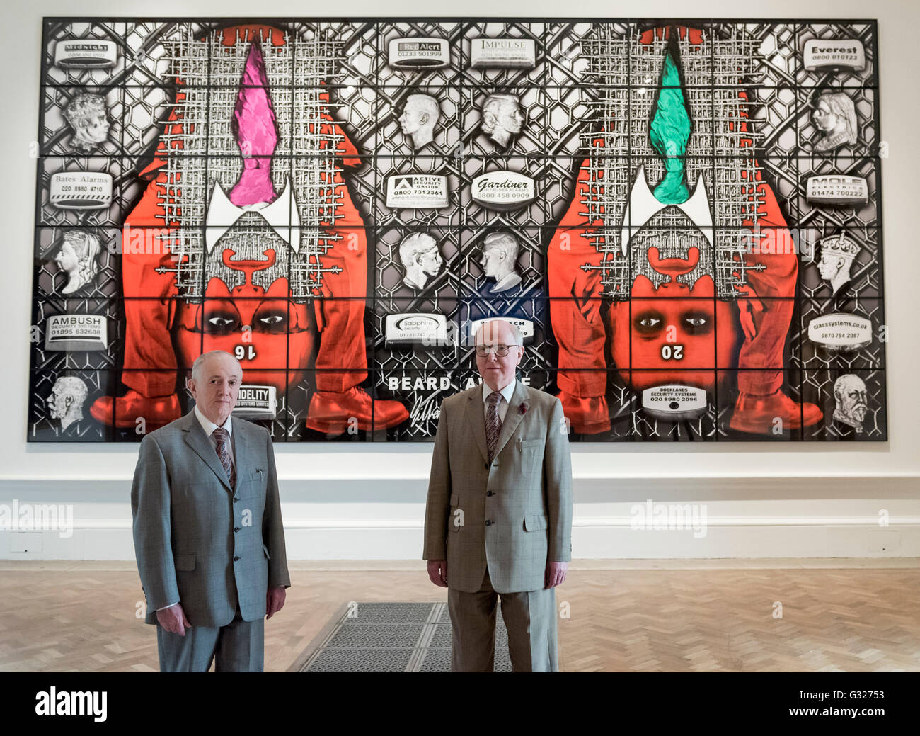 London, UK. 7 June 2016. Artists Gilbert & George present their new ...