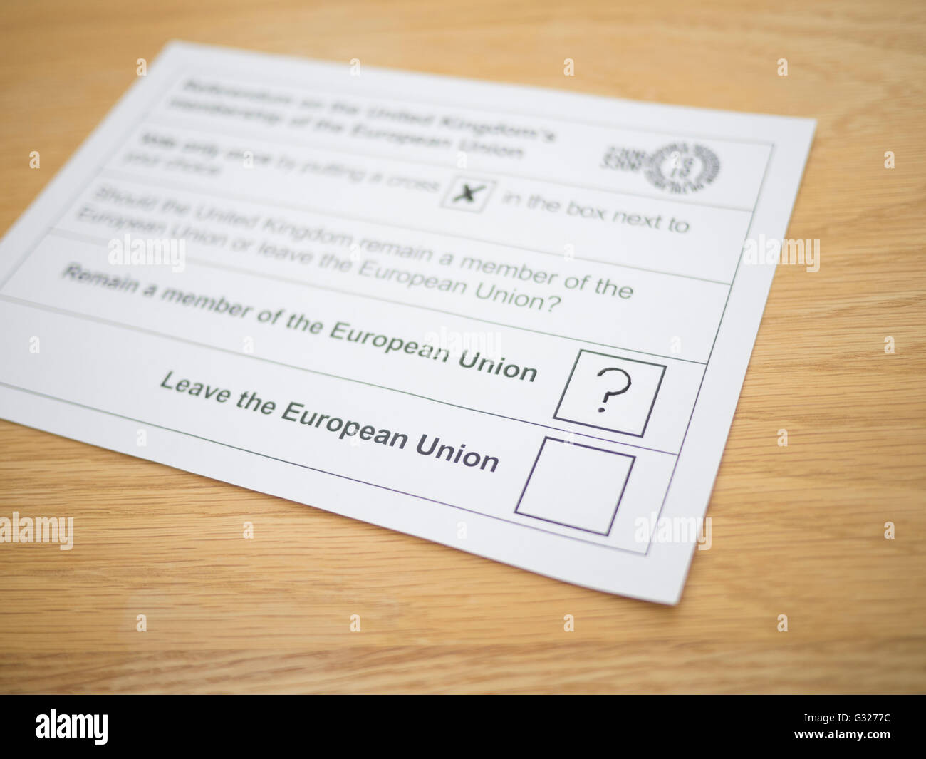 Spoiled Ballot Paper High Resolution Stock Photography and Images - Alamy