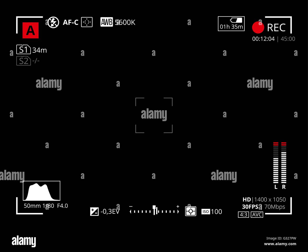 camera viewfinder screen Stock Vector Image & Art - Alamy