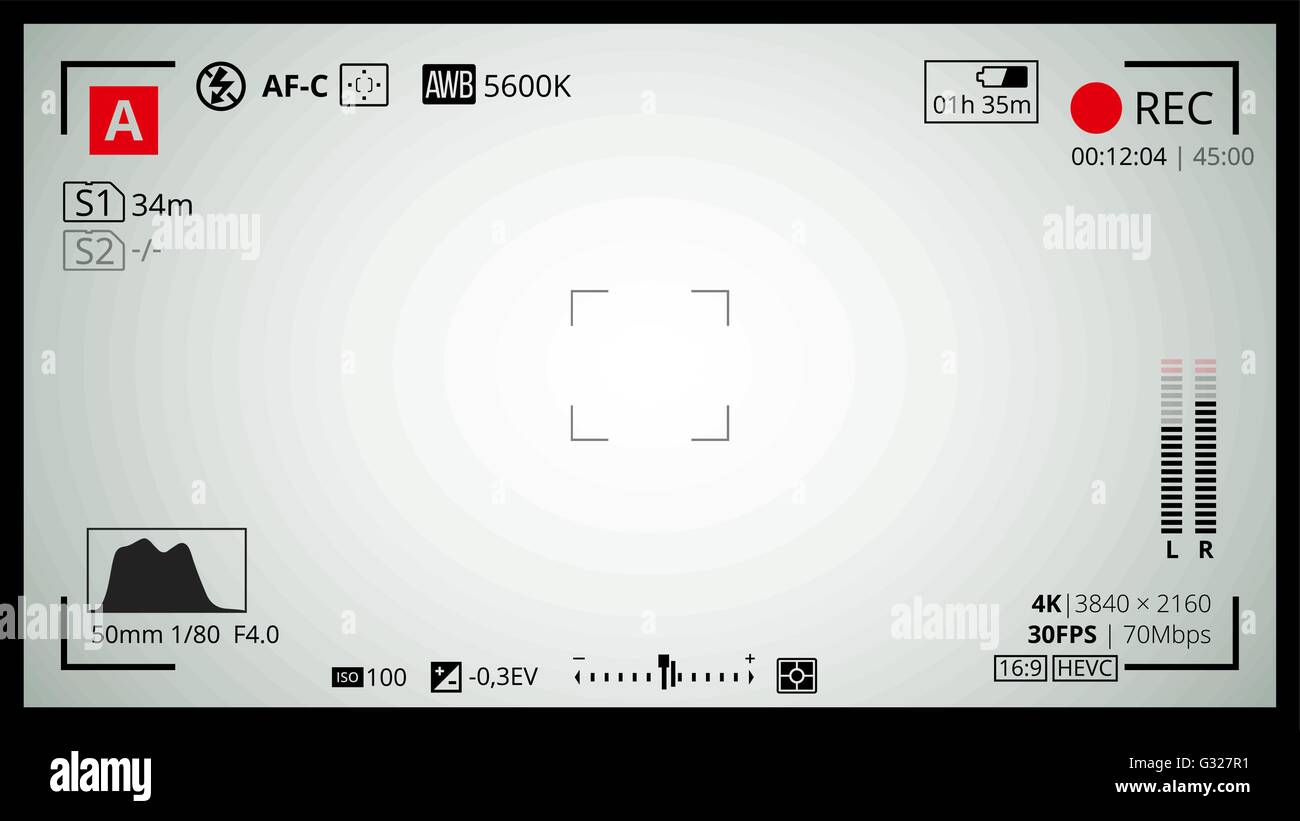 camera viewfinder screen Stock Vector Image & Art - Alamy