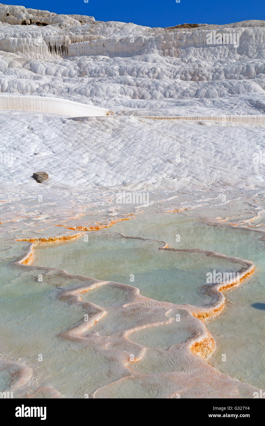 unique abstract in pamukkale turkey asia the old calcium bath and ...