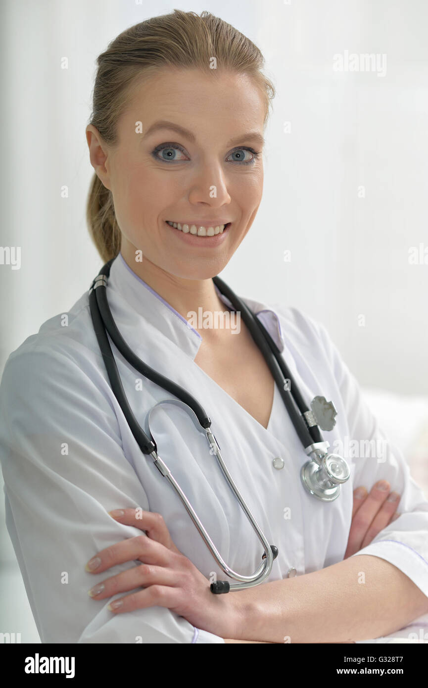 cute female doctor Stock Photo - Alamy
