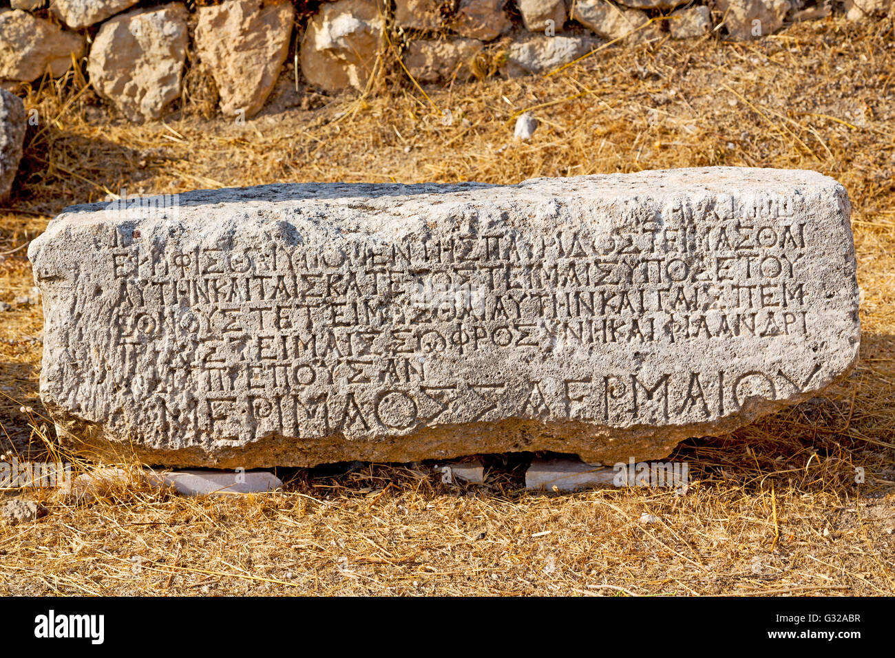asia greece and roman temple in myra the old column stone construction ...