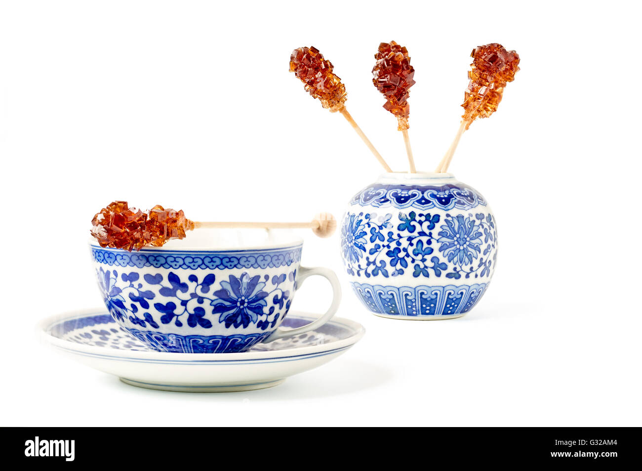 Saucer brown sugar on Cut Out Stock Images & Pictures - Alamy