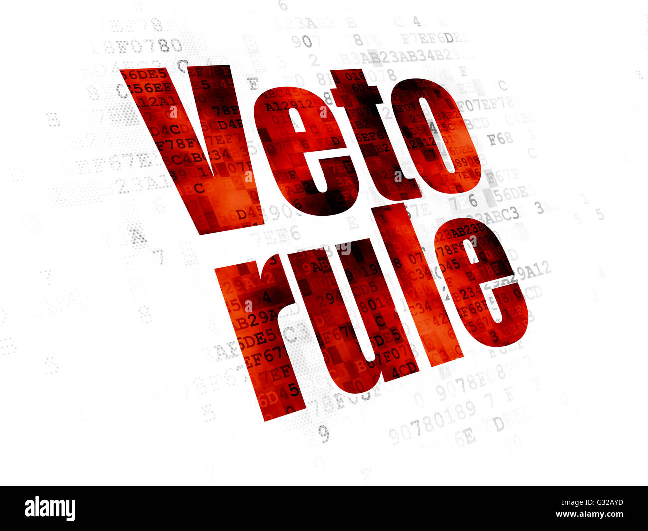 Political concept: Veto Rule on Digital background Stock Photo - Alamy