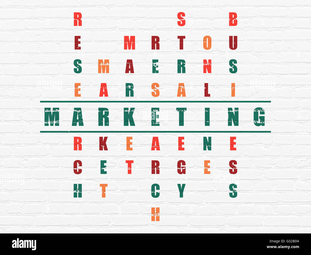 Marketing concept: Marketing in Crossword Puzzle Stock Photo - Alamy