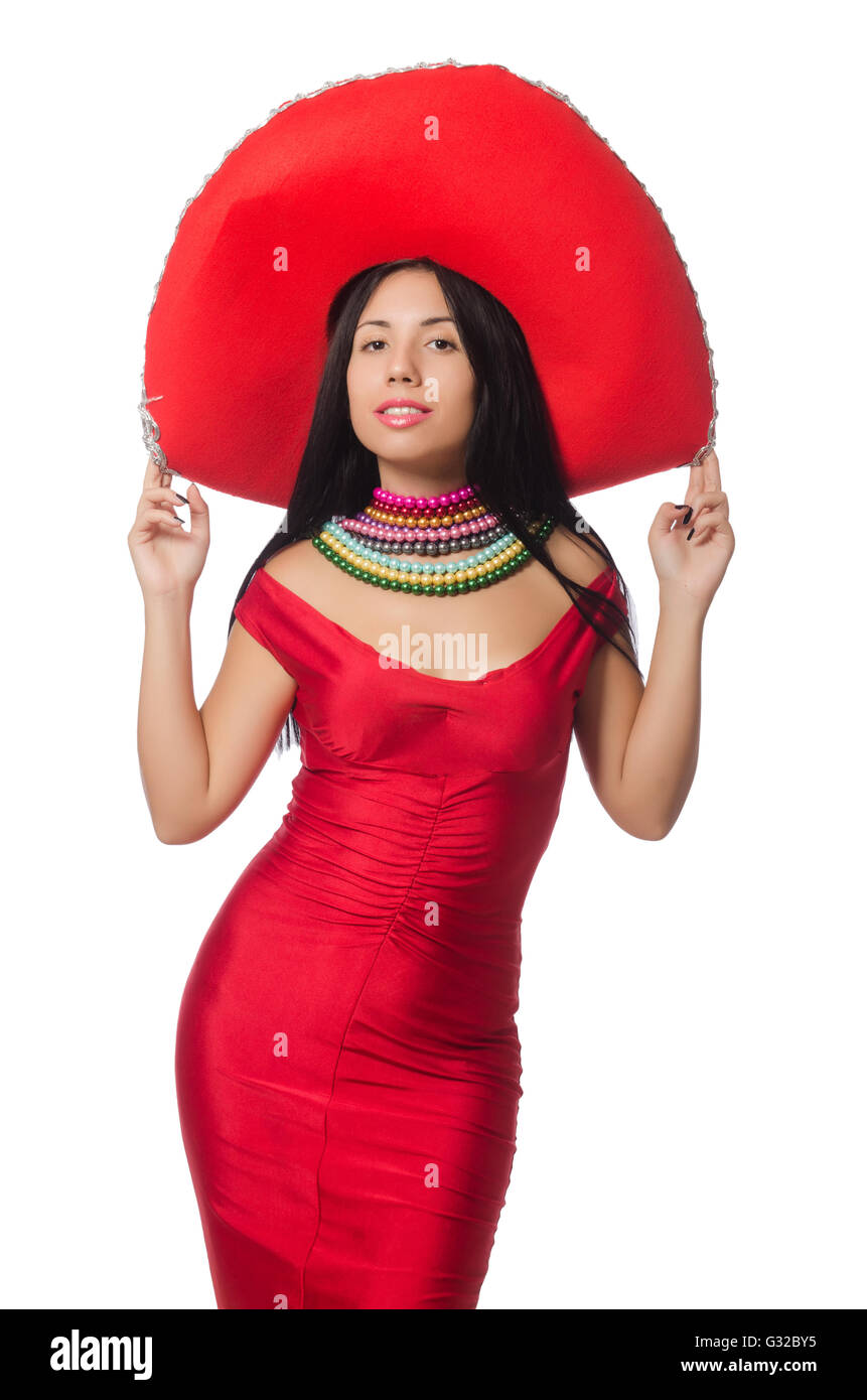 Mexican woman in fashion concept Stock Photo - Alamy