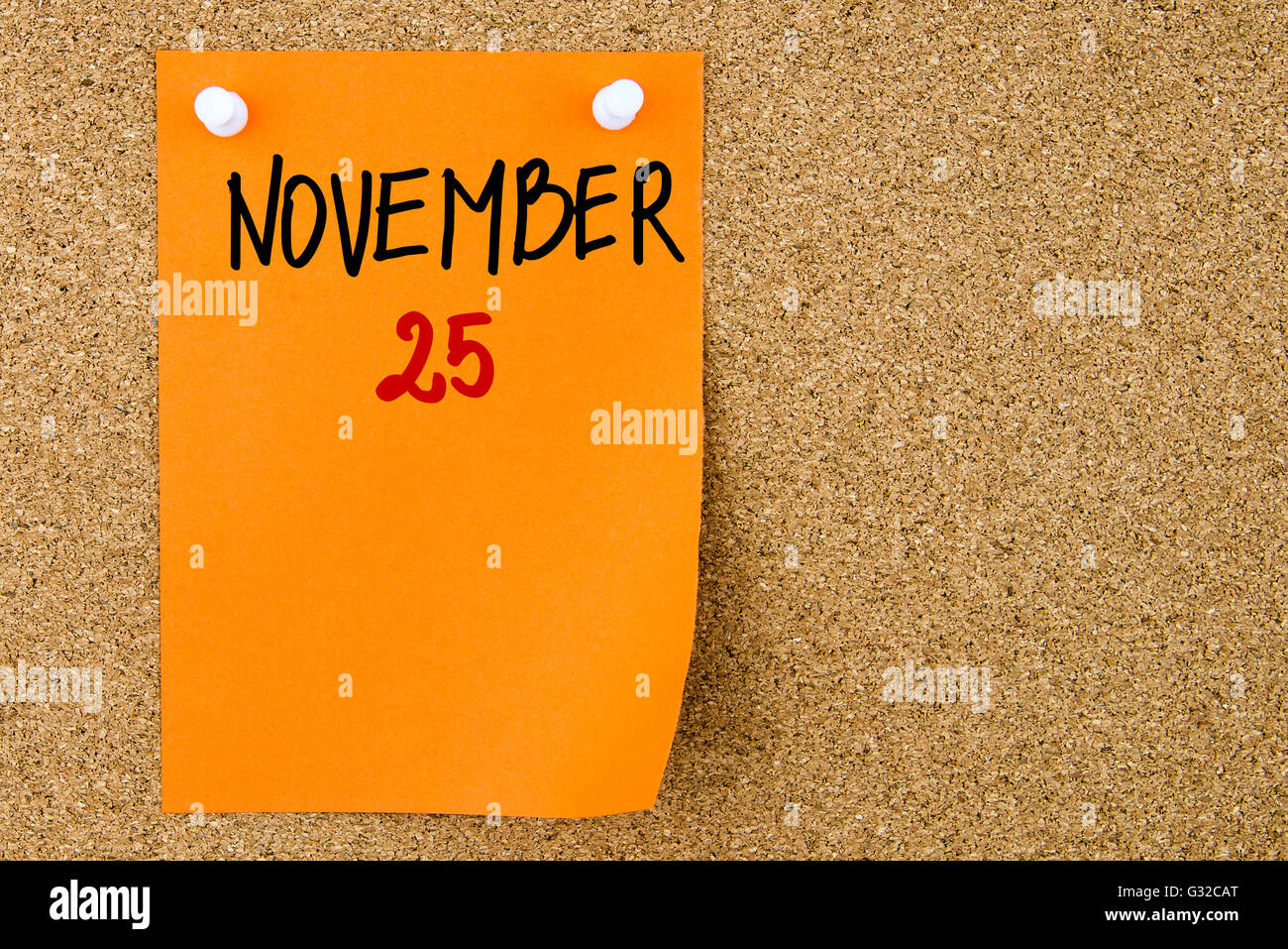 Calendar date november 25 hi-res stock photography and images - Alamy