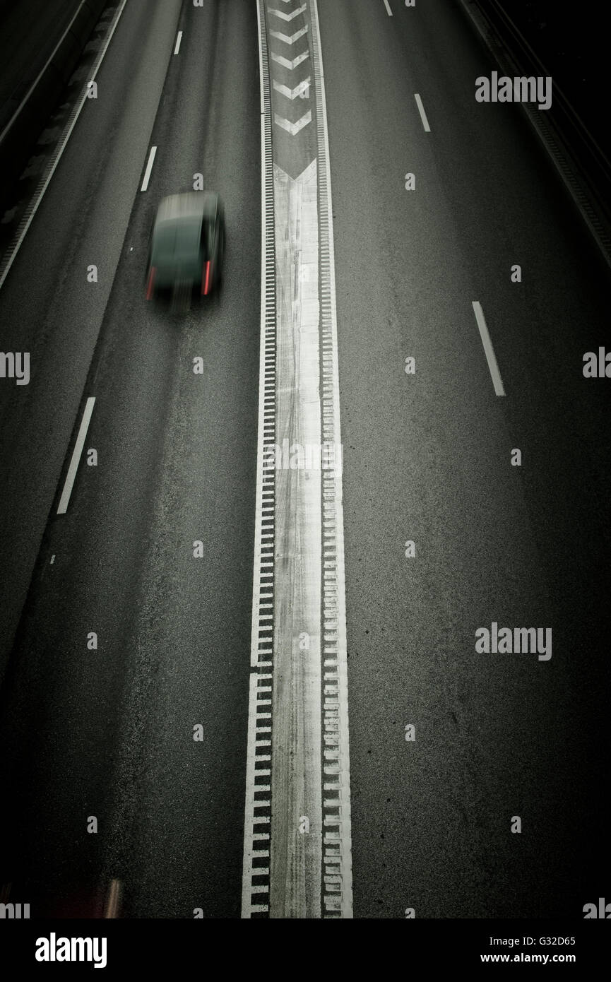 Car on freeway Stock Photo - Alamy