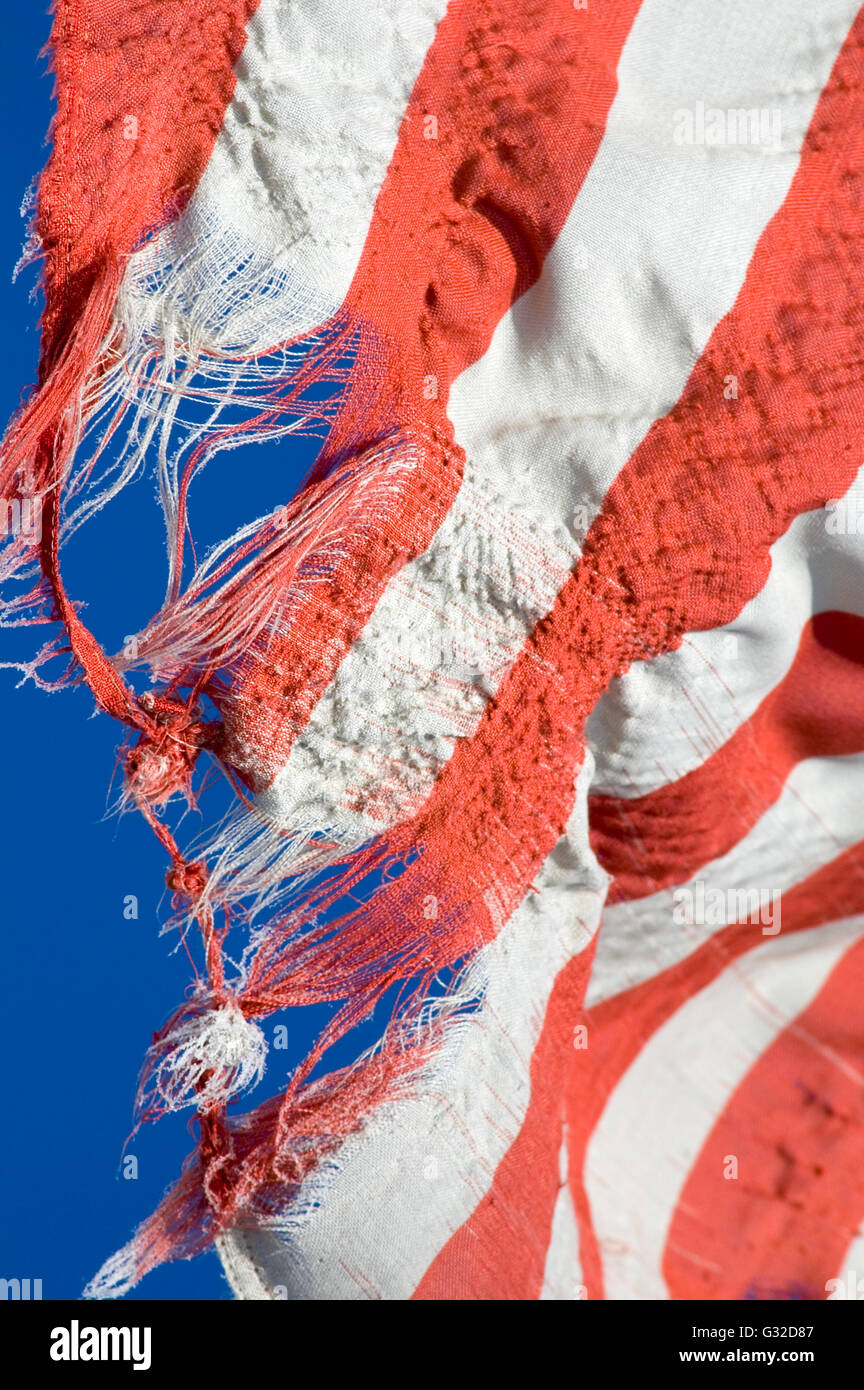 Torn red flag hi-res stock photography and images - Alamy