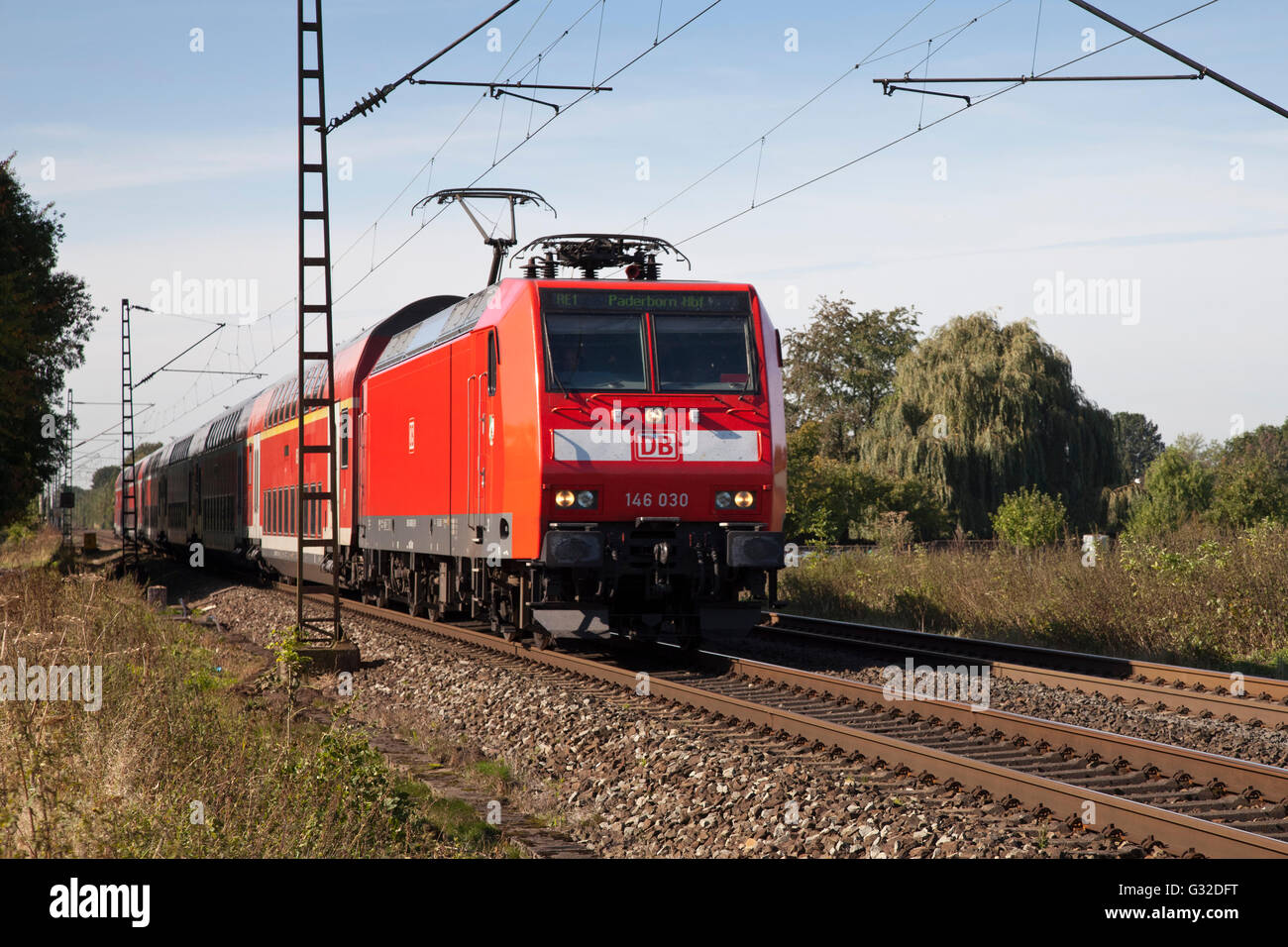 Red train deutsche bahn hi-res stock photography and images - Alamy