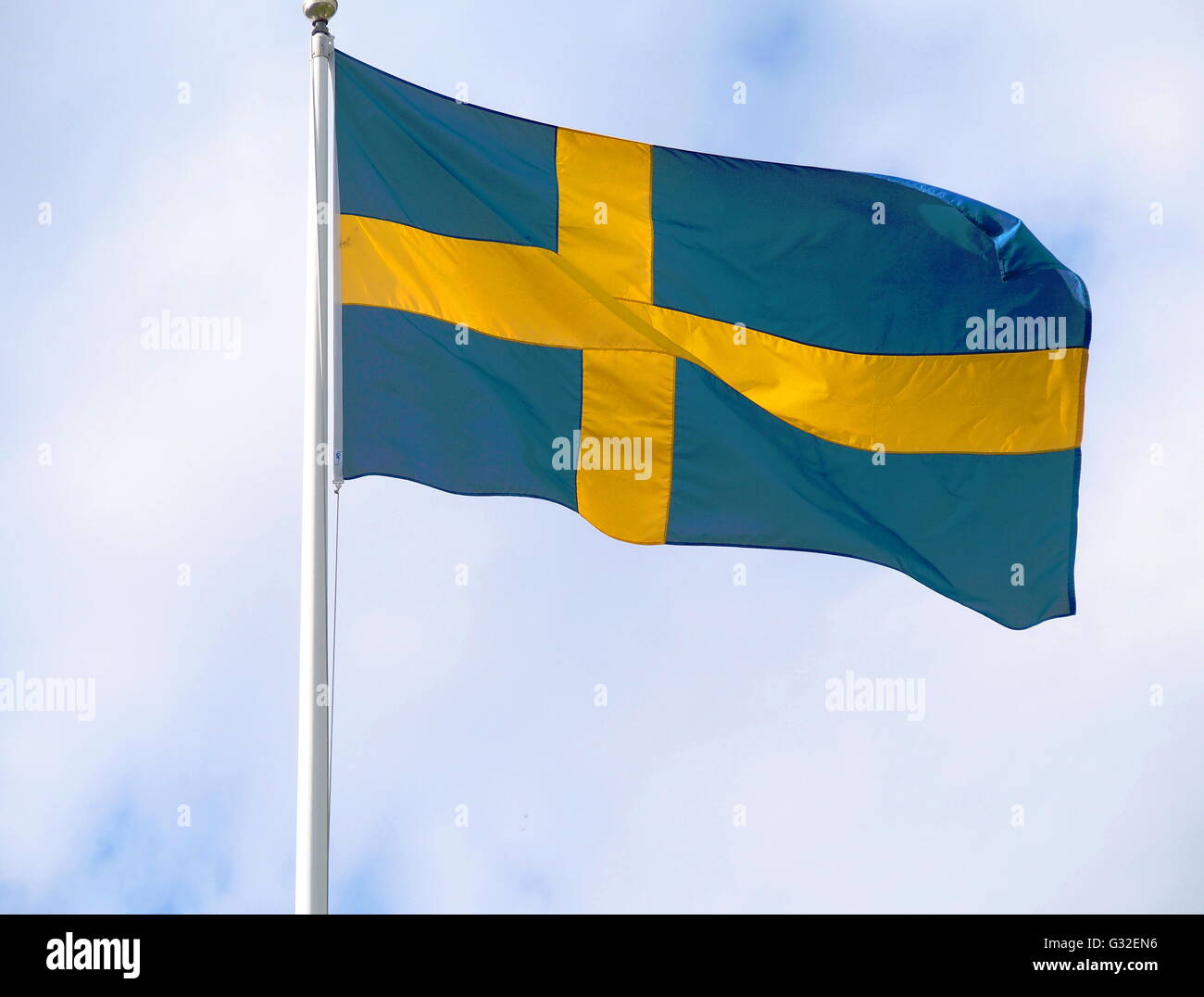 Blue and yellow flag hi-res stock photography and images - Alamy