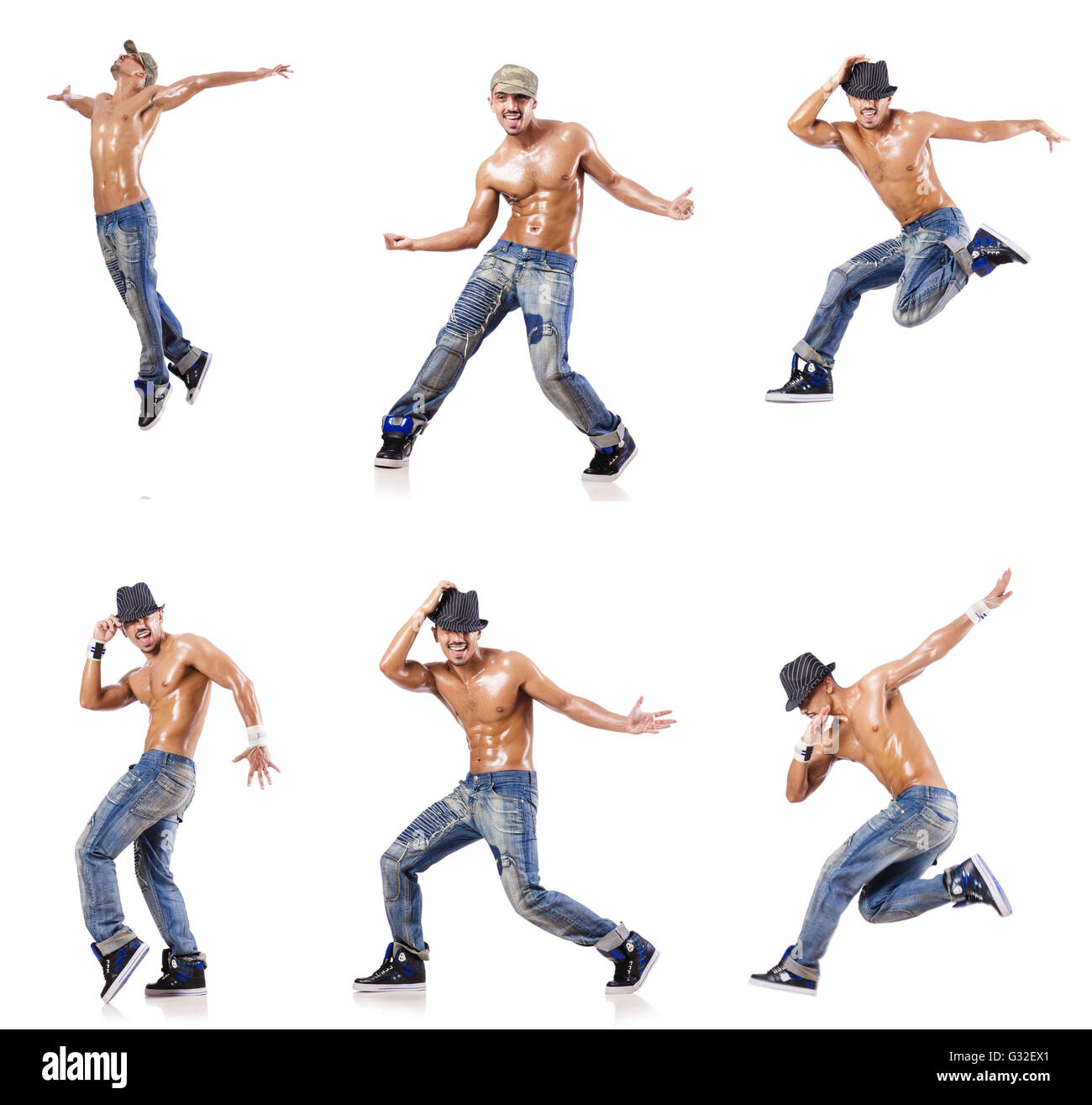 Dancer dancing dances isolated on white Stock Photo - Alamy