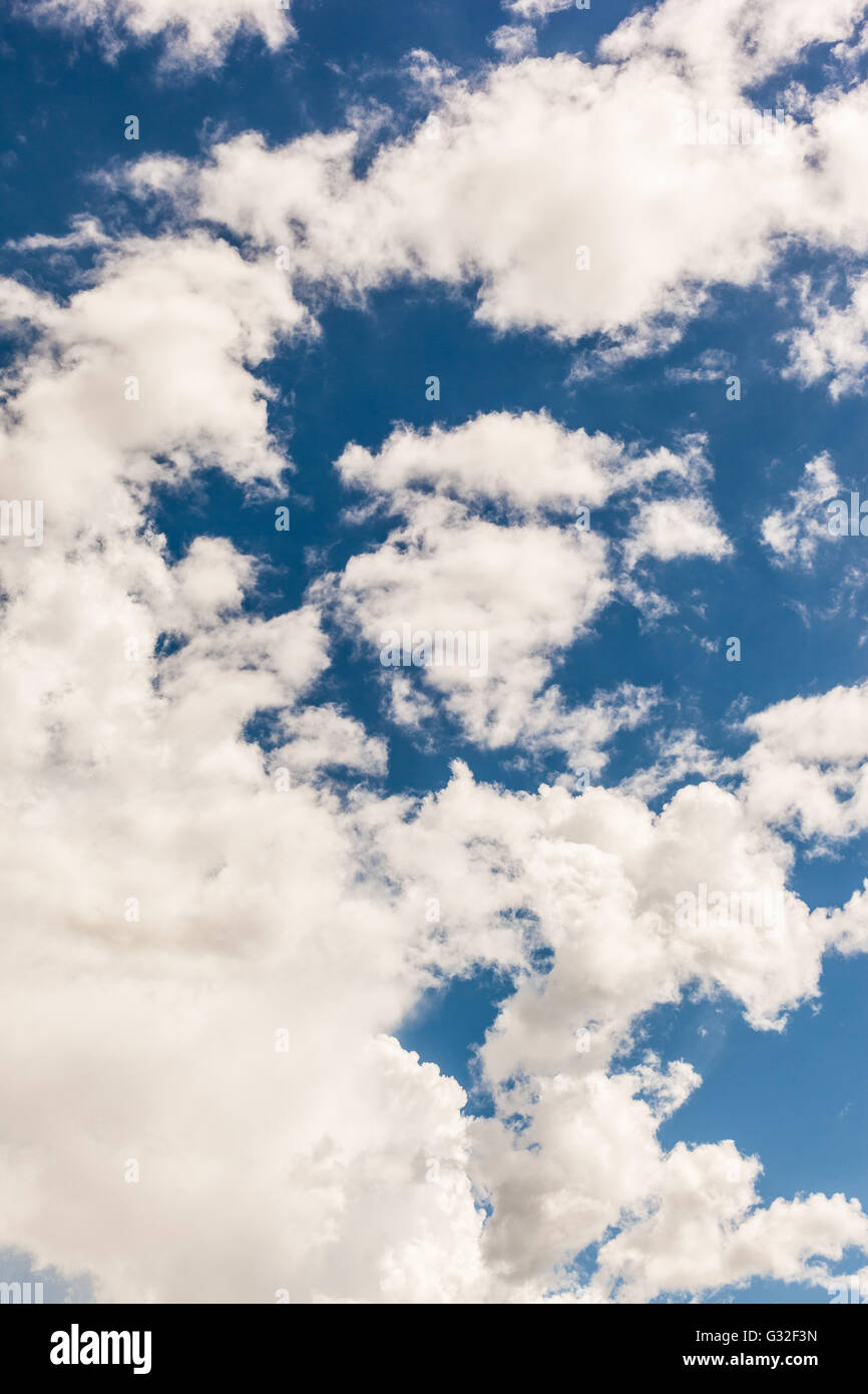 beautiful and vibrant cloudscape with intense blue sky Stock Photo - Alamy