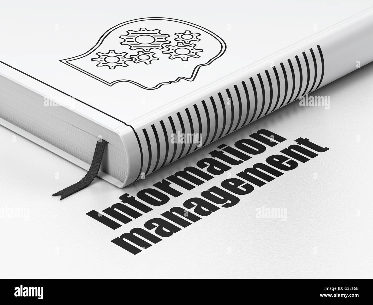Information concept: book Head With Gears, Information Management on ...