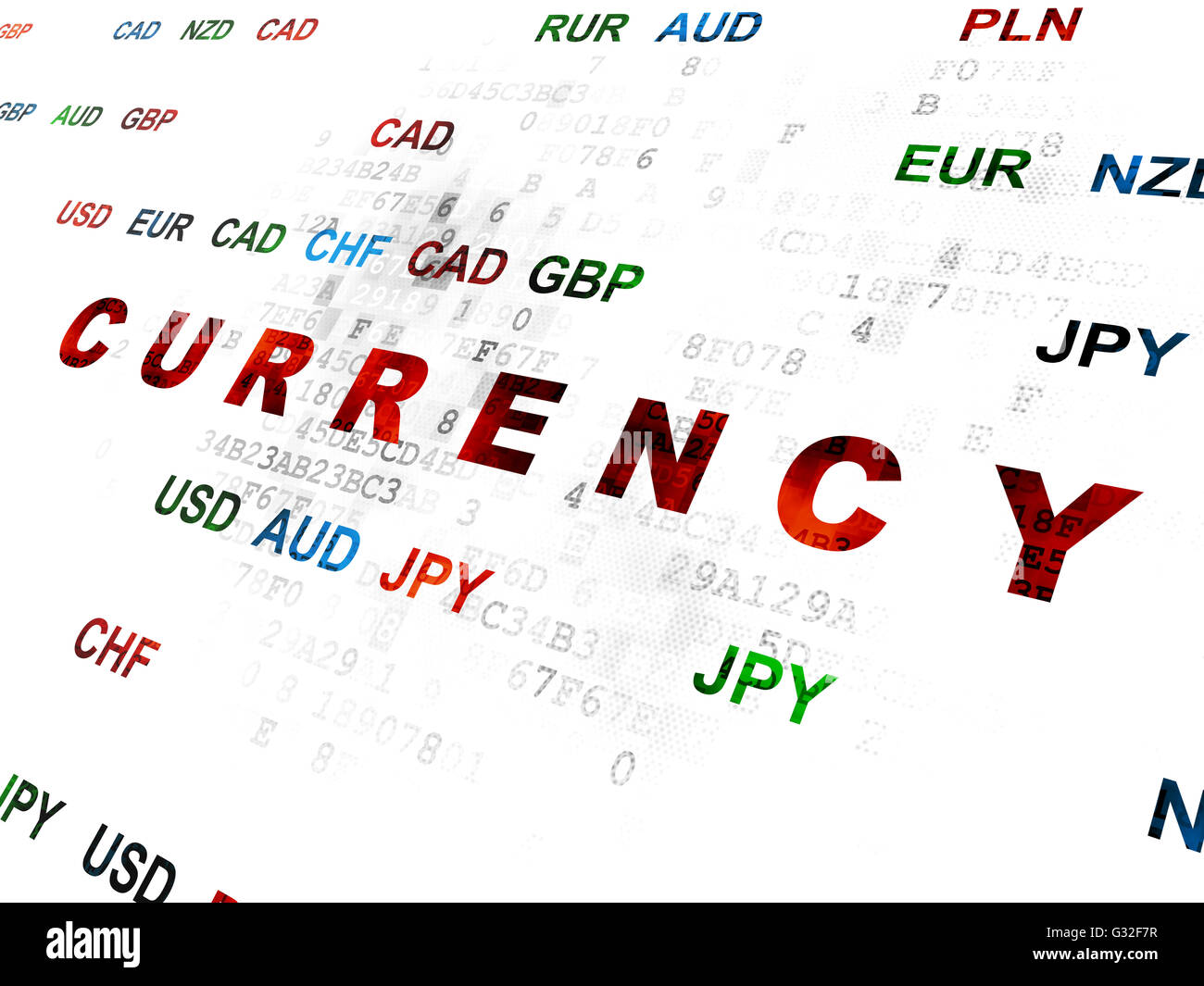 Money concept: Currency on Digital background Stock Photo - Alamy