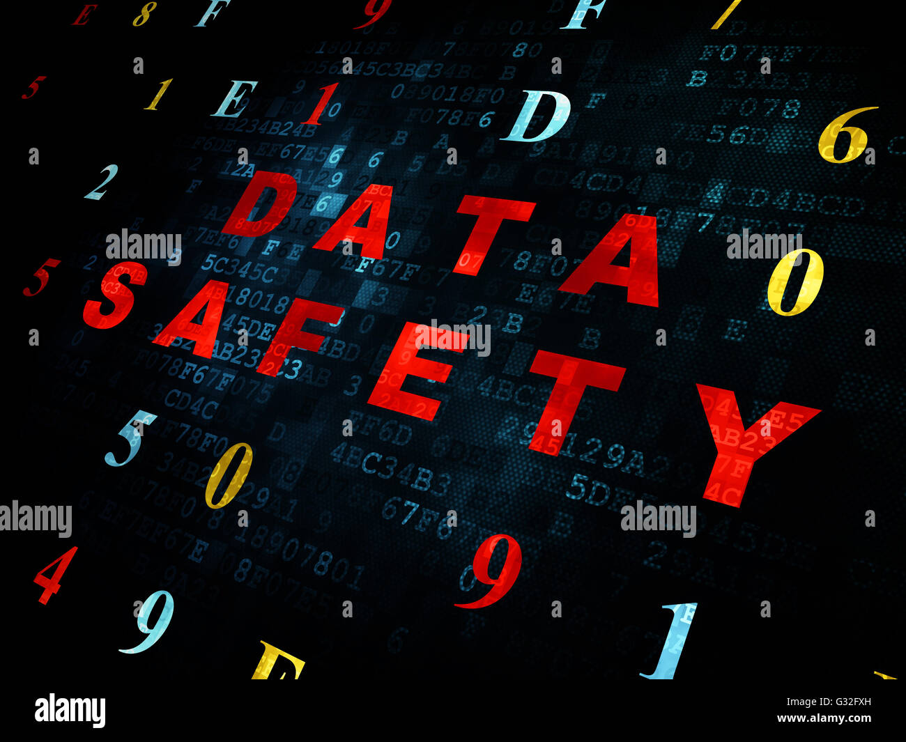 Information concept: Data Safety on Digital background Stock Photo - Alamy