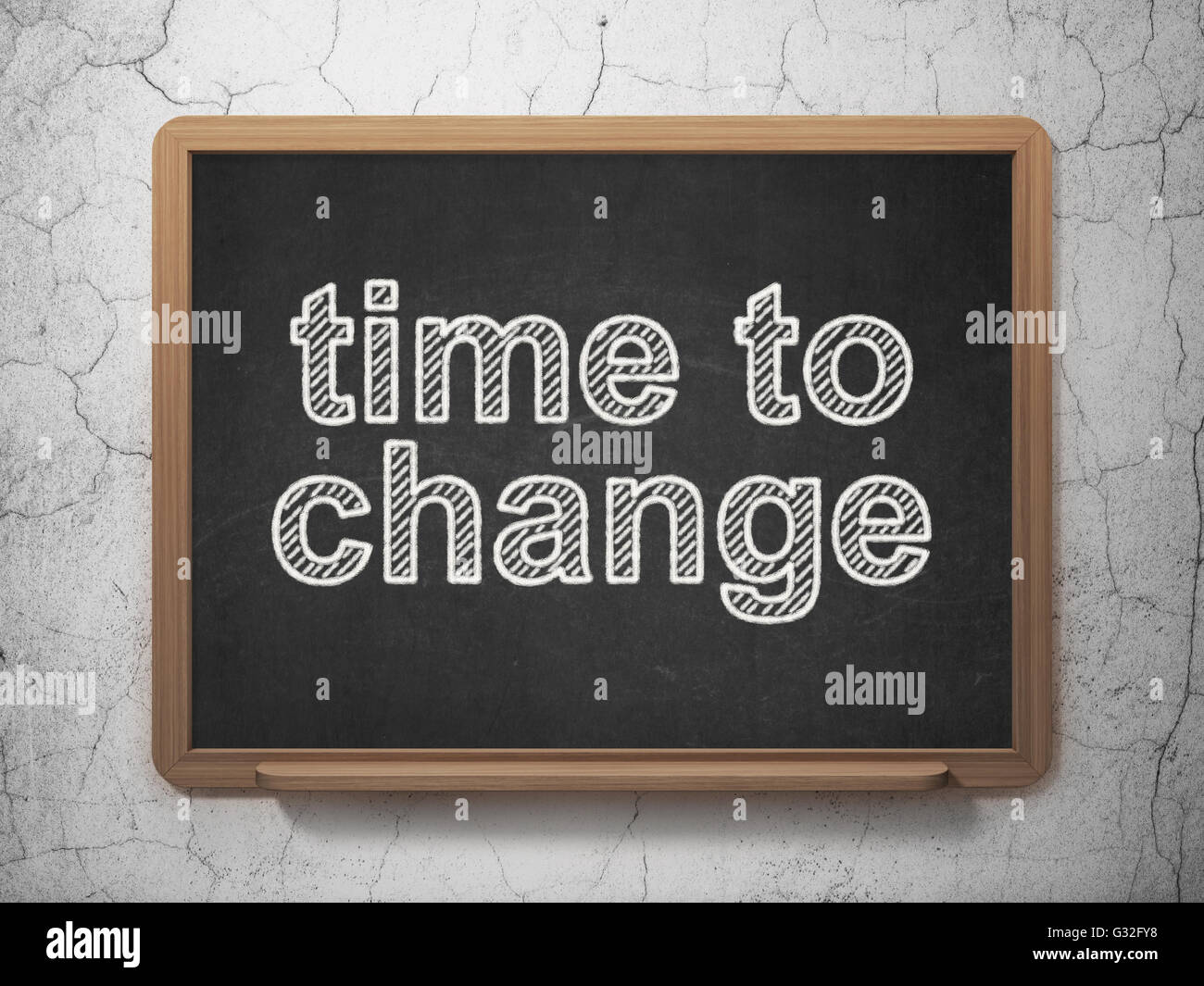 Time concept: Time to Change on chalkboard background Stock Photo - Alamy