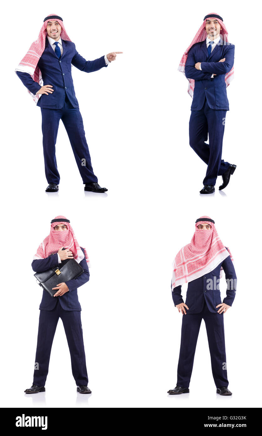 Set of photos with arab businessman Stock Photo - Alamy
