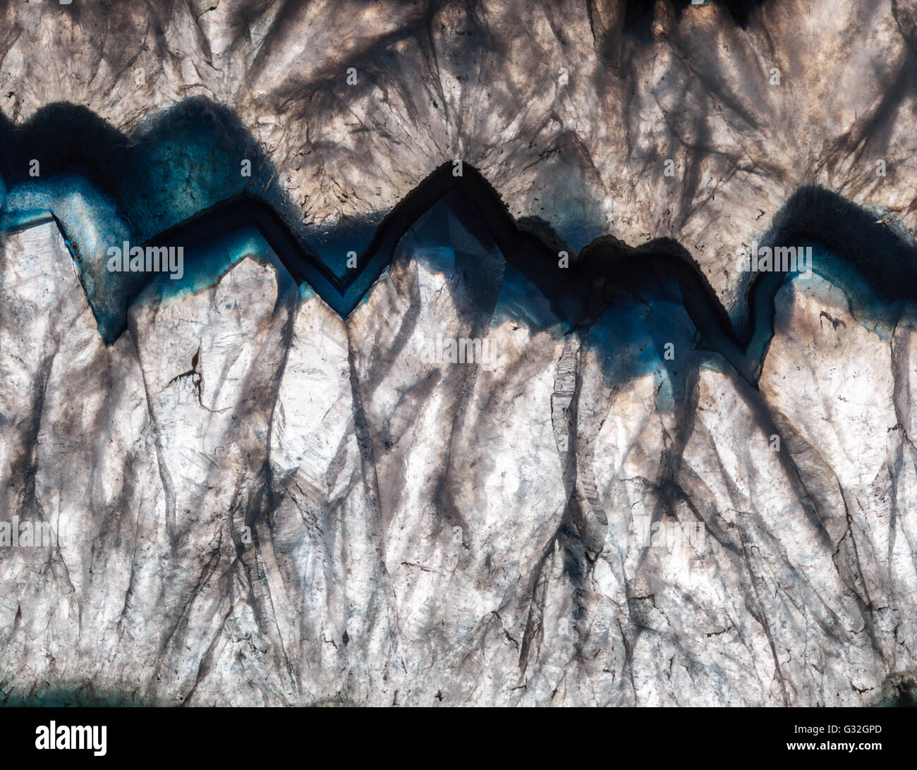 cross section slice detail macro of a agate geode known as brazilian ...