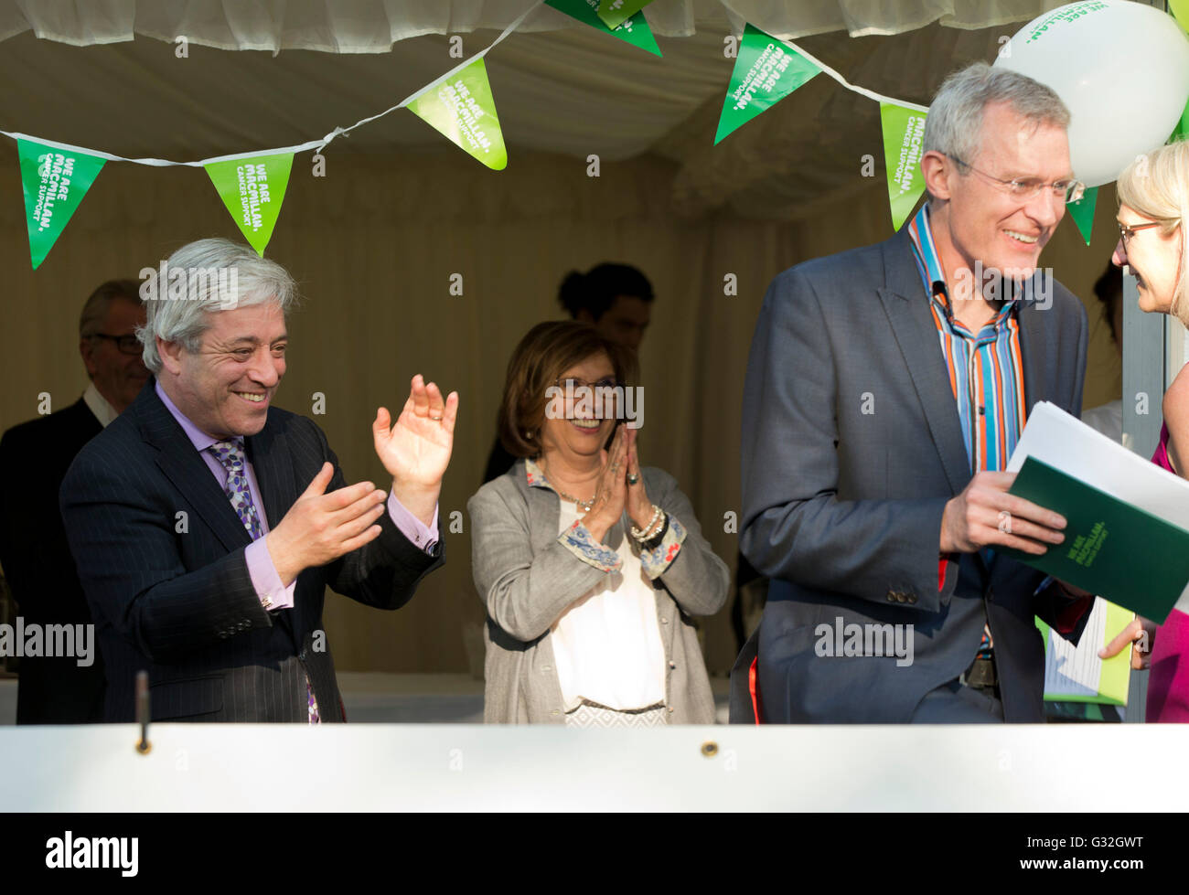 (left to right) Speaker of the House of Commons John Bercow MP ...