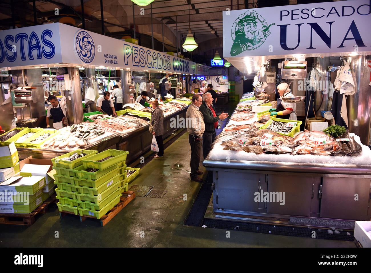 Santander Fish Market in Spain the Esperanza market of Santander ...