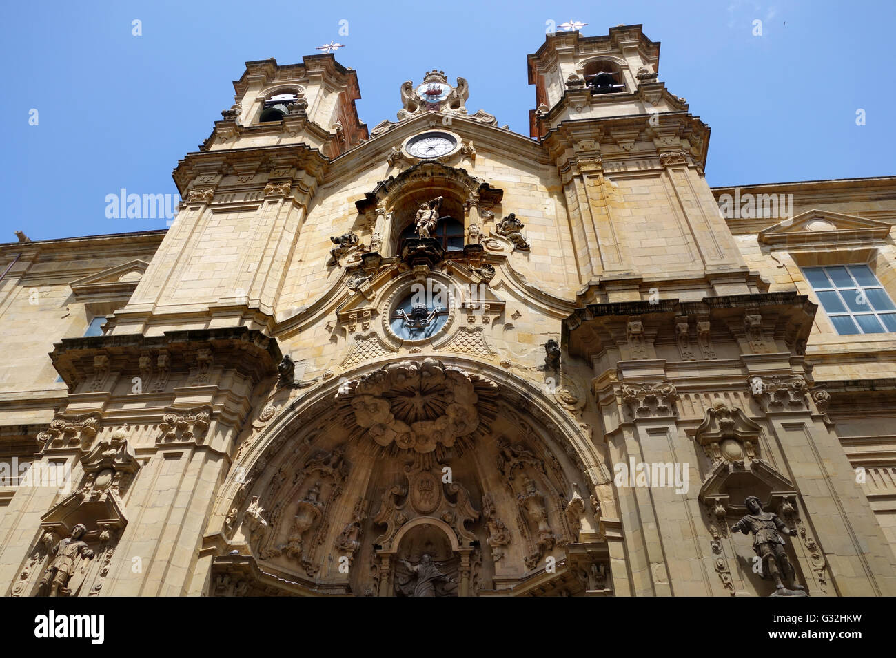 San Sebastian or Donostia Basque country Spain. The Basilica of Saint ...