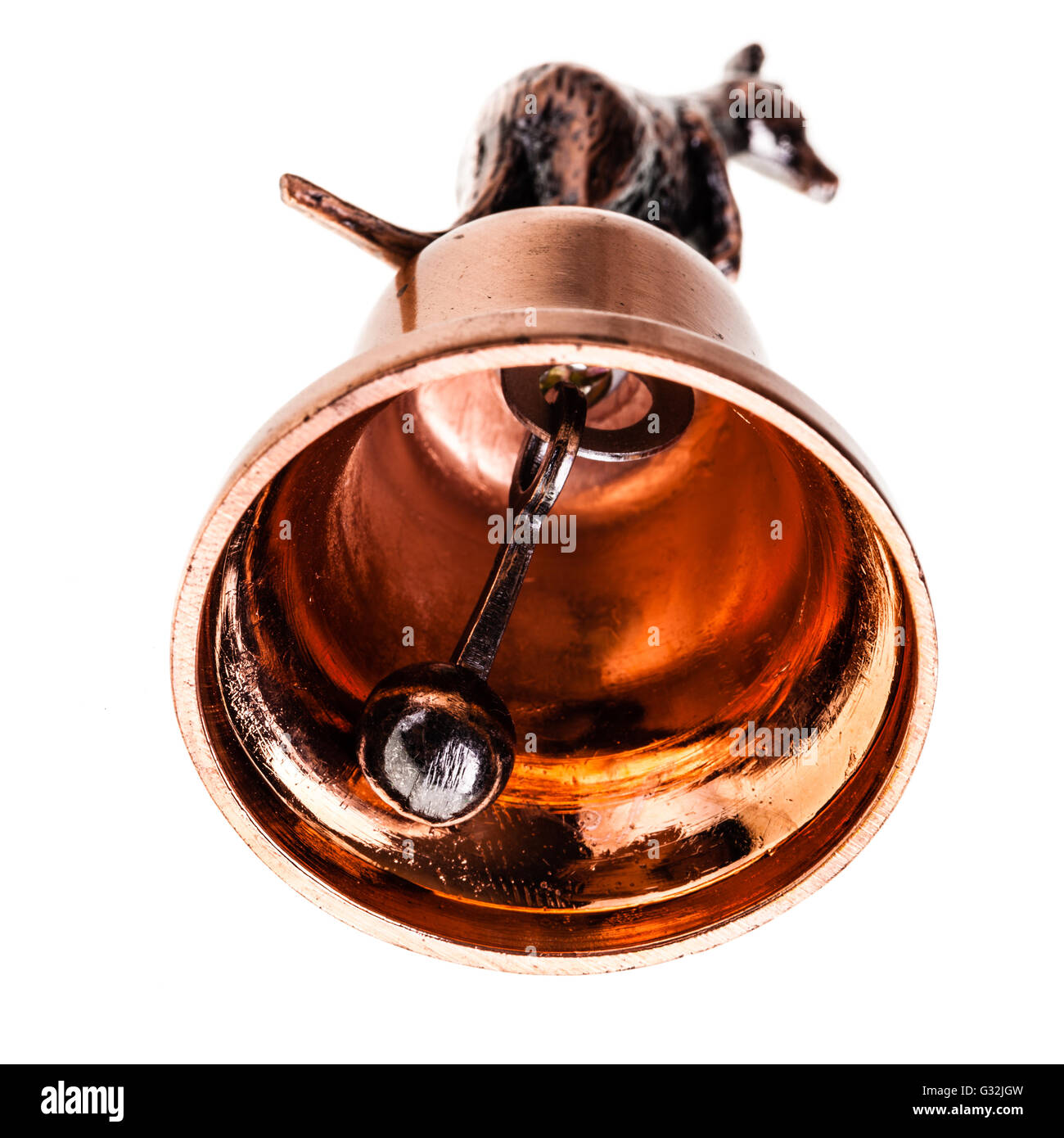 an australian kangaroo souvenir bell isolated over a white background ...