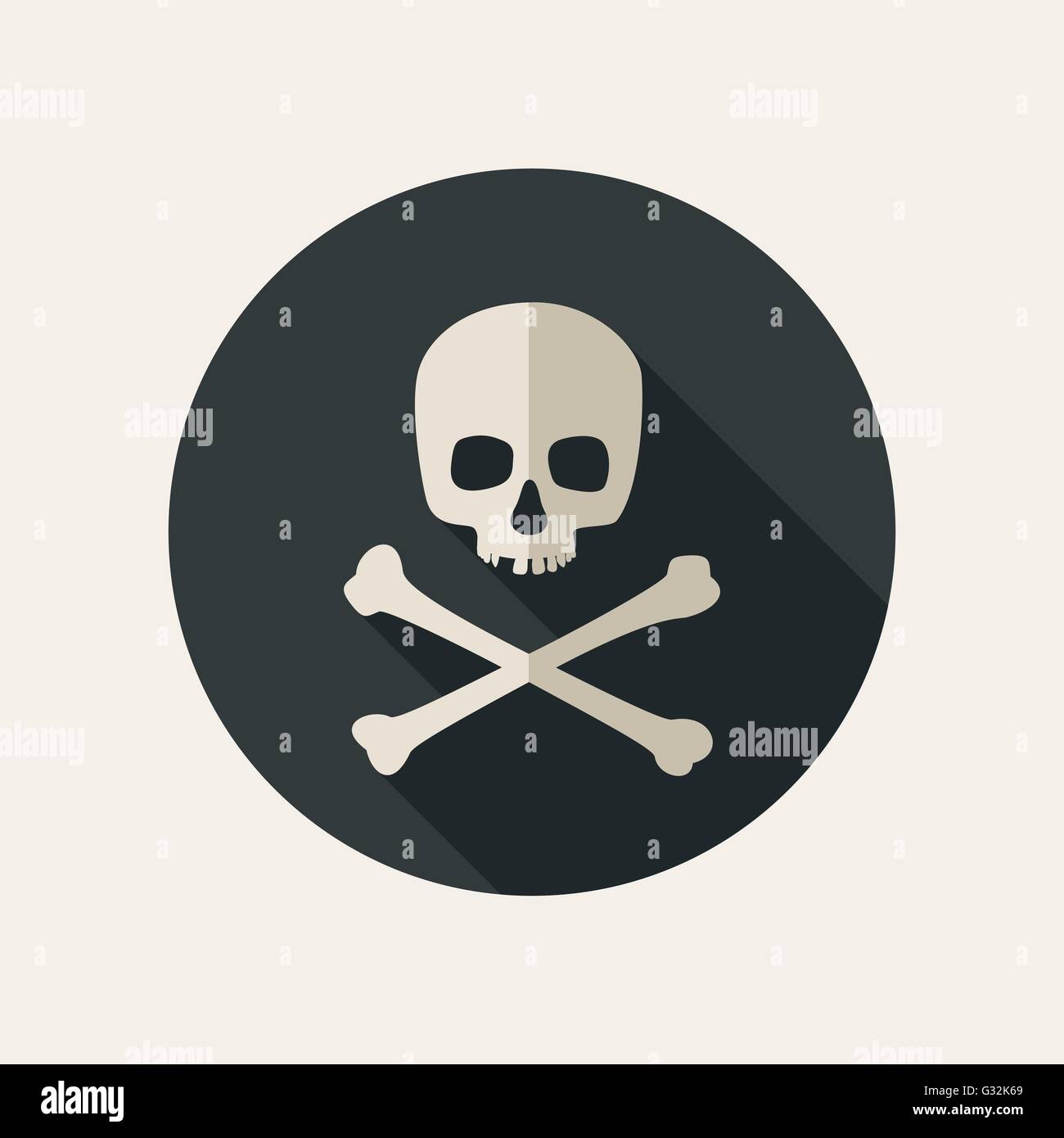 Skull and crossbones icon Stock Vector Image & Art - Alamy