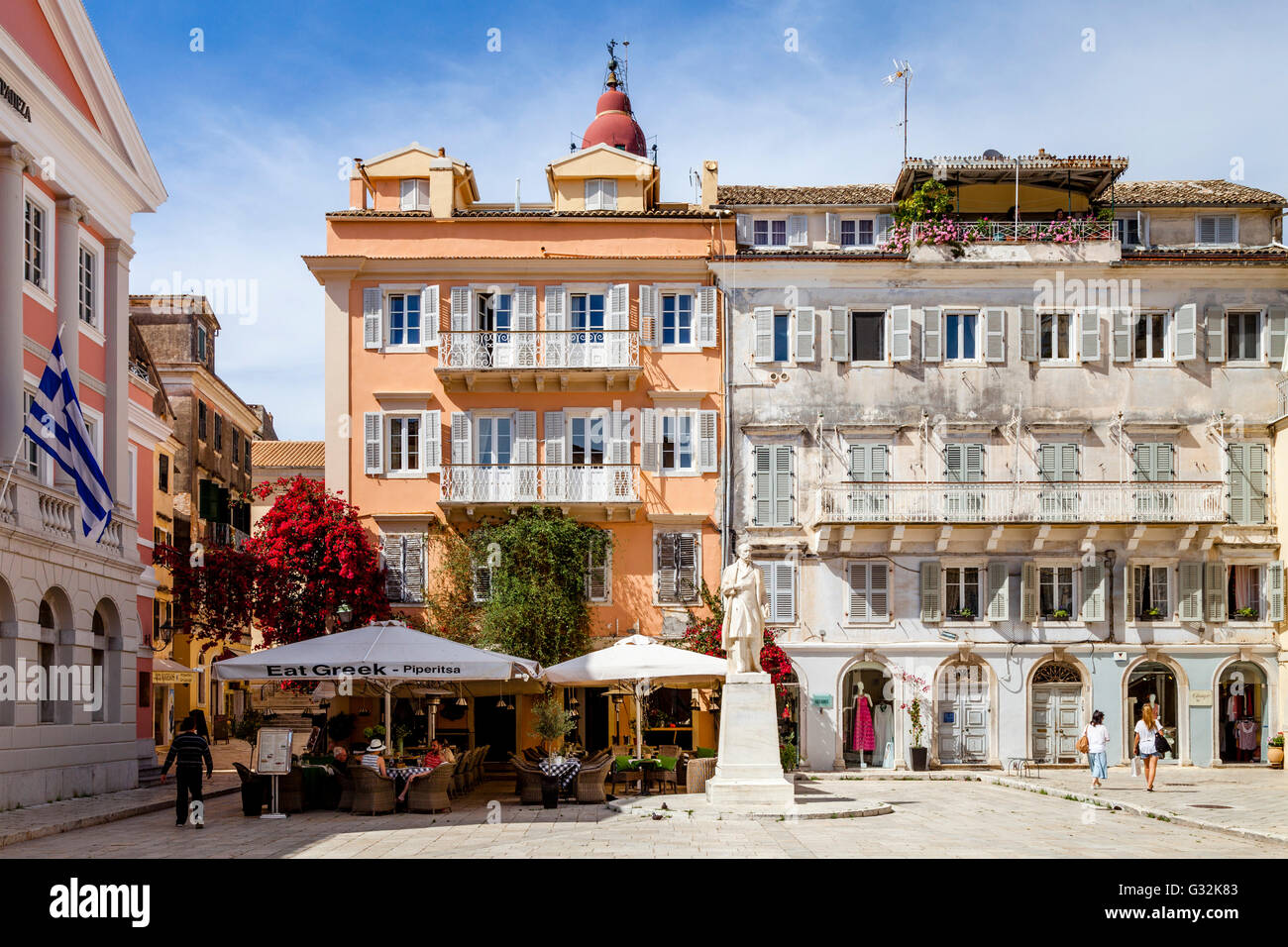 Historic Buildings In Corfu Town, Corfu Island, Greece Stock Photo - Alamy