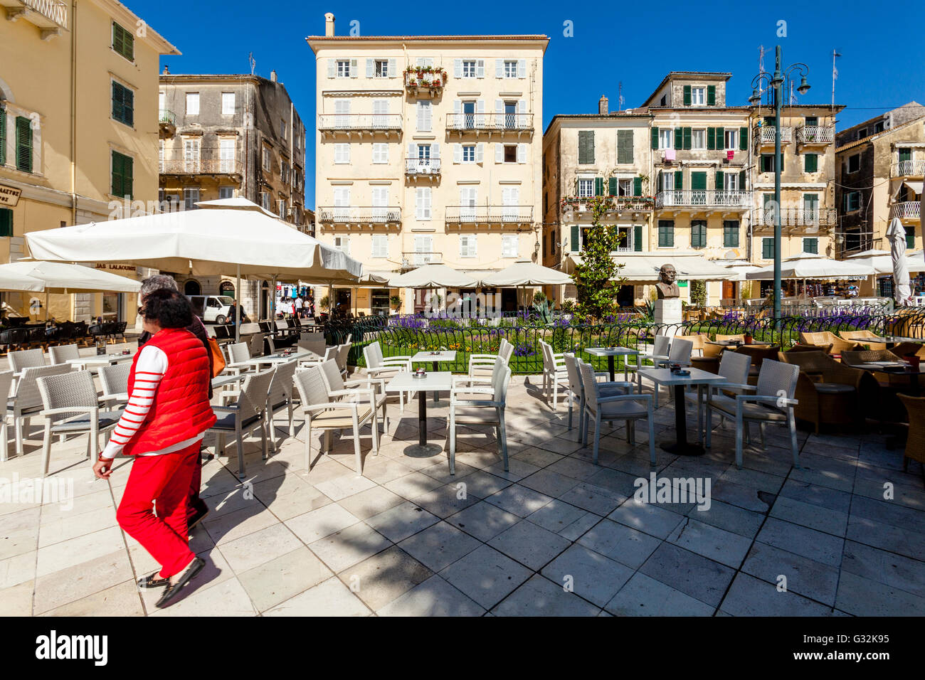 Historic Buildings In Corfu Town, Corfu Island, Greece Stock Photo - Alamy