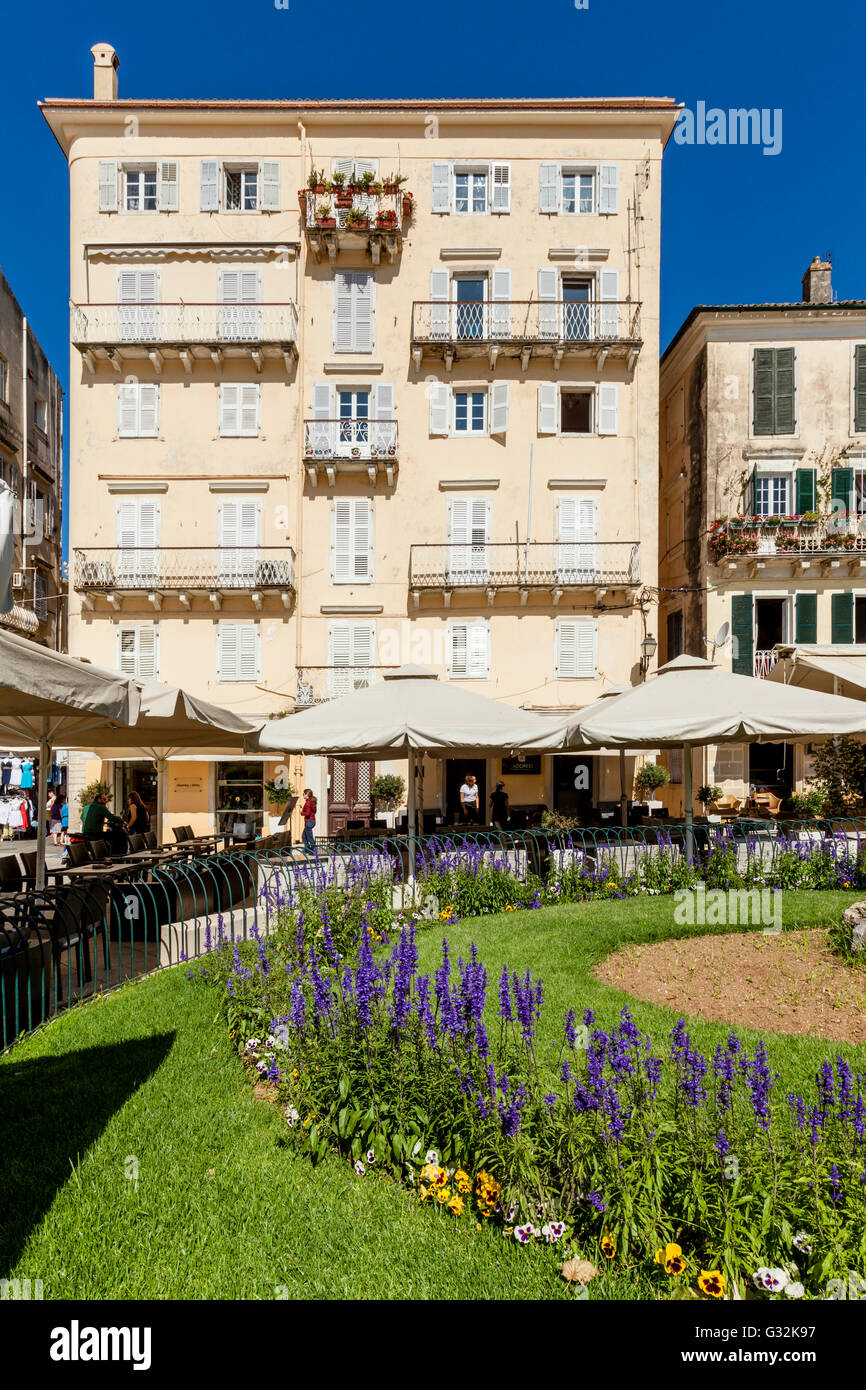 Historic Buildings In Corfu Town, Corfu Island, Greece Stock Photo - Alamy