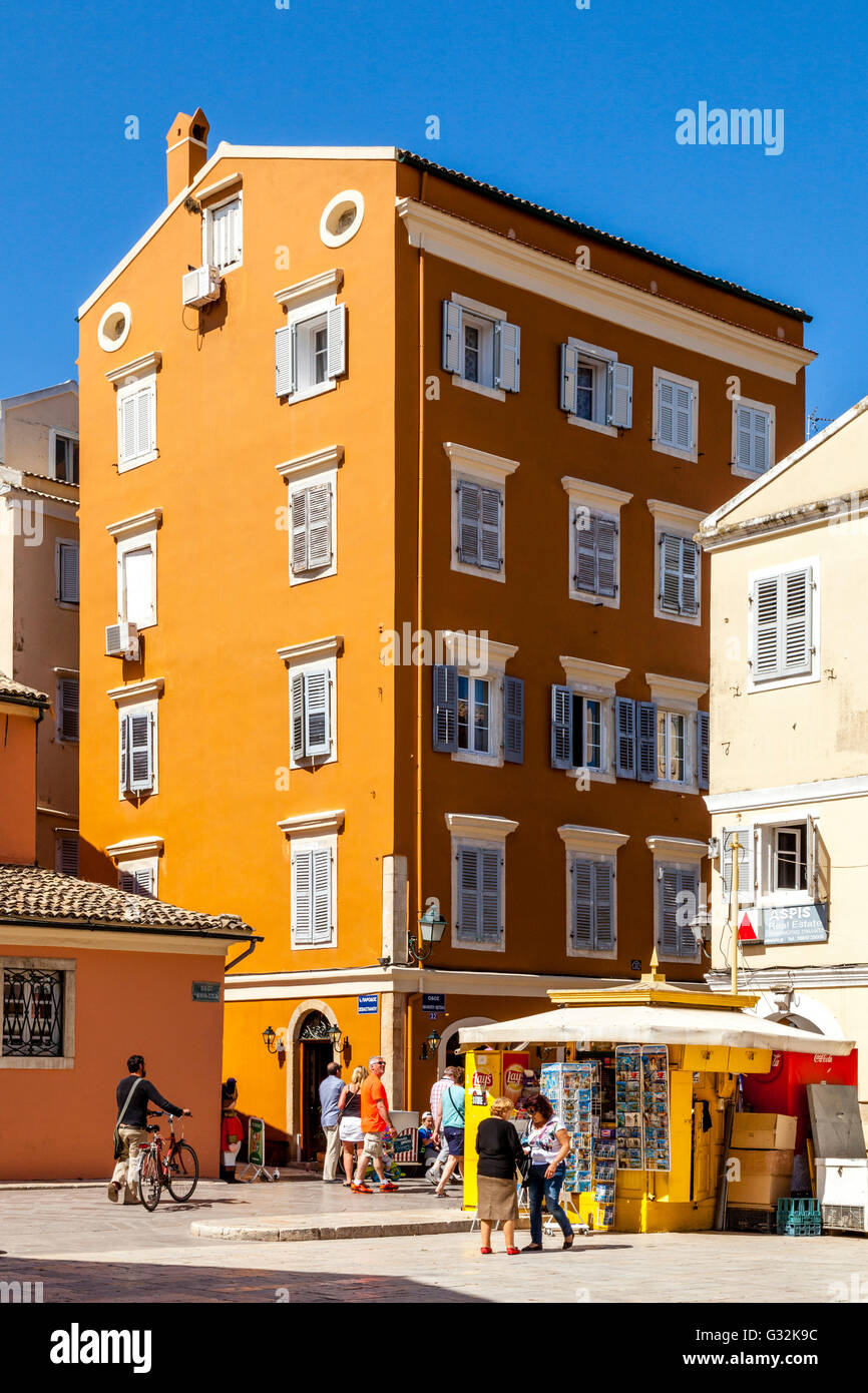 Historic Buildings In Corfu Town, Corfu Island, Greece Stock Photo - Alamy