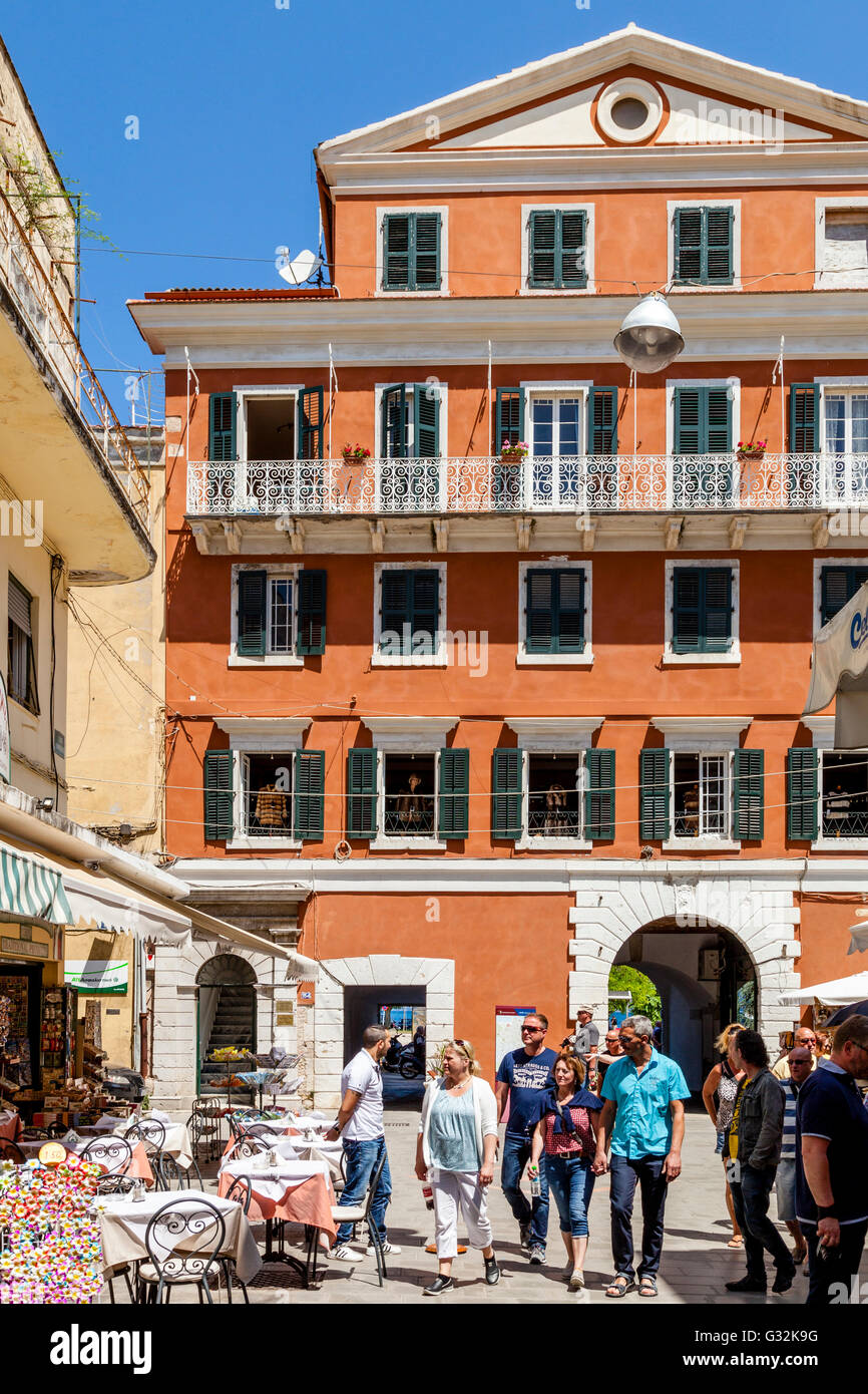 Historic Buildings In Corfu Town, Corfu Island, Greece Stock Photo - Alamy